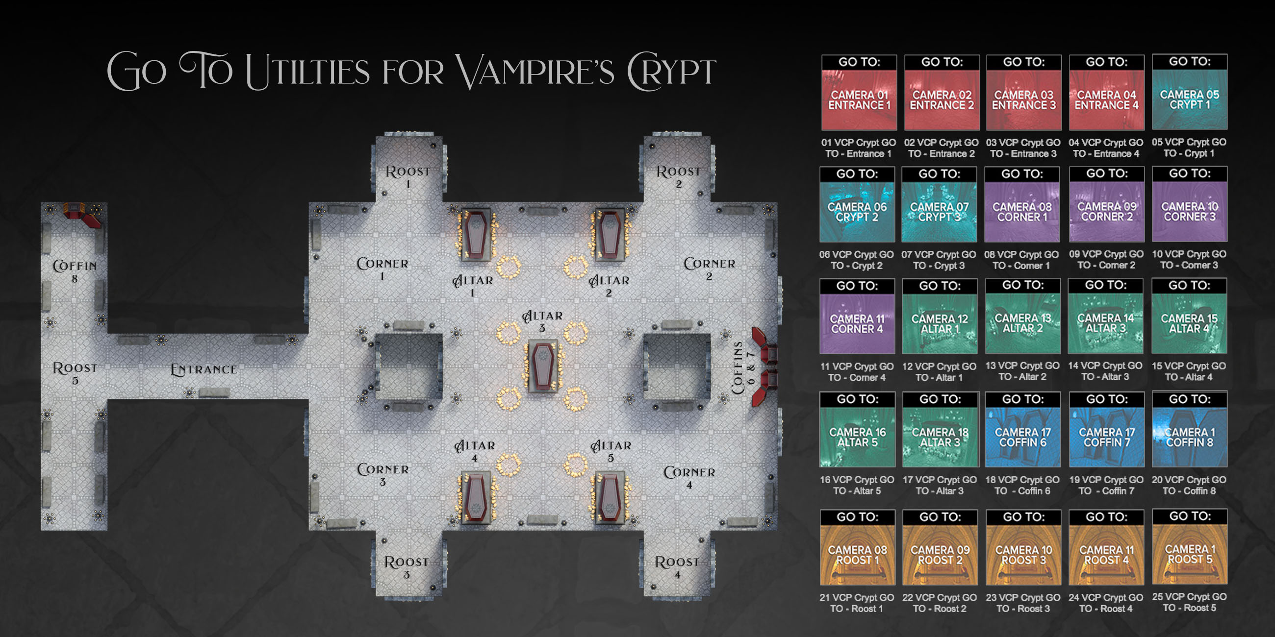 Vampire Crypt Poses for Genesis 8 | Daz 3D