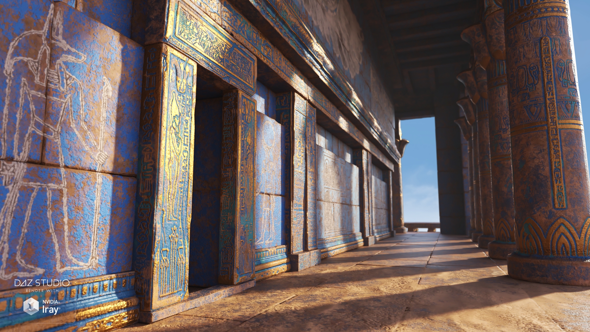 Egyptian Elements Materials Pack | Daz 3D