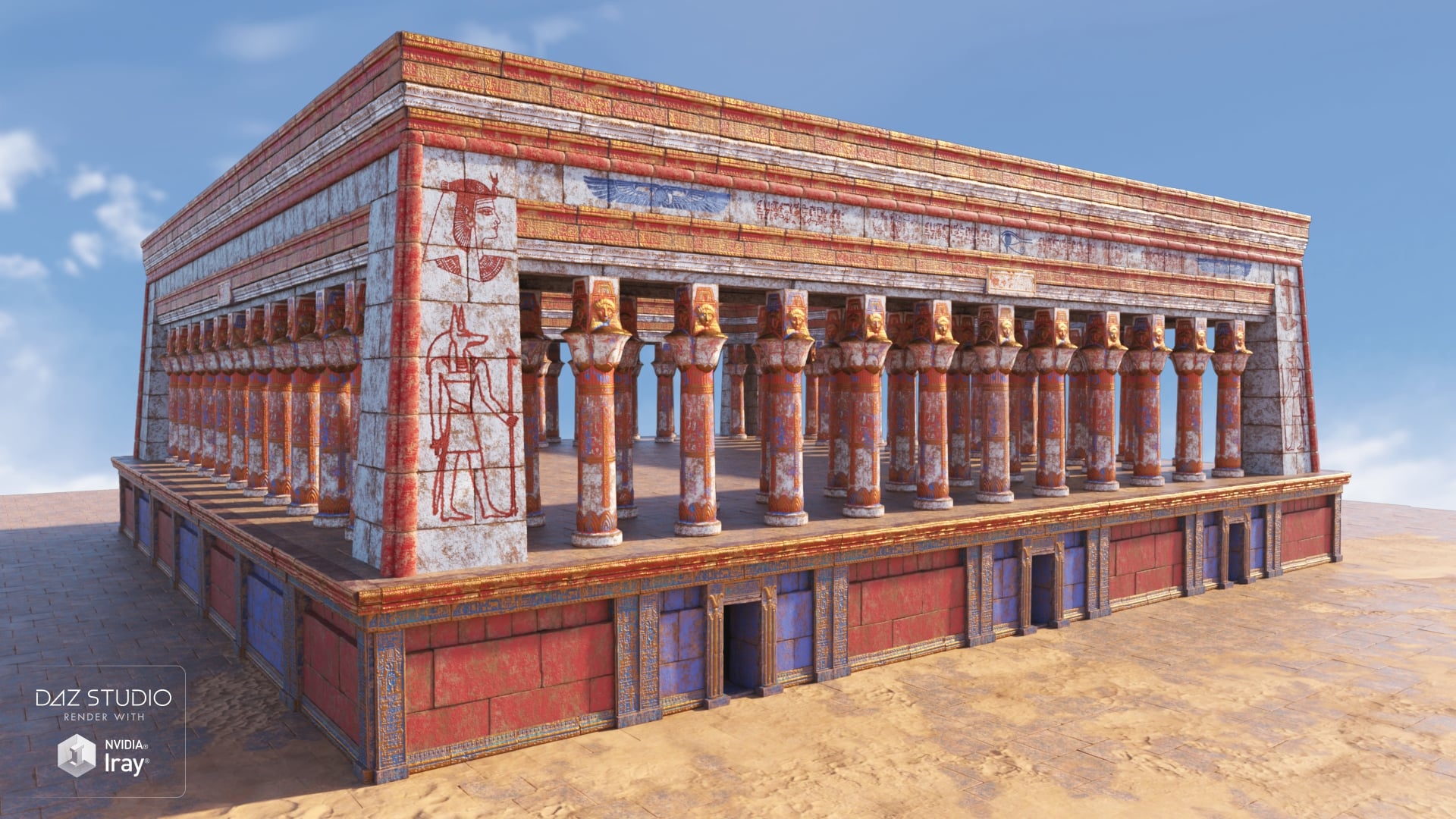 Egyptian Elements Materials Pack | Daz 3D