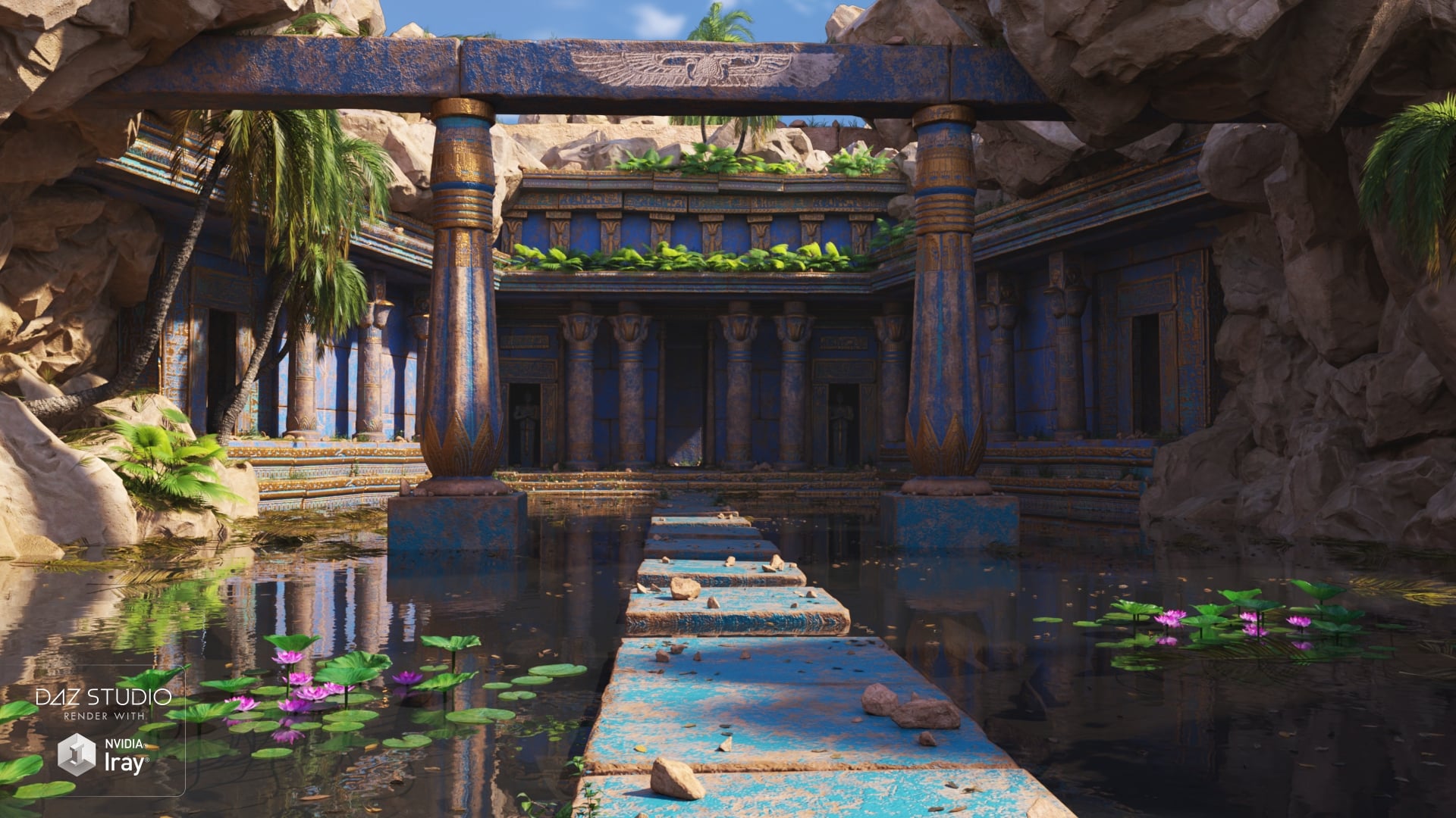 Egyptian Elements Materials Pack | Daz 3D