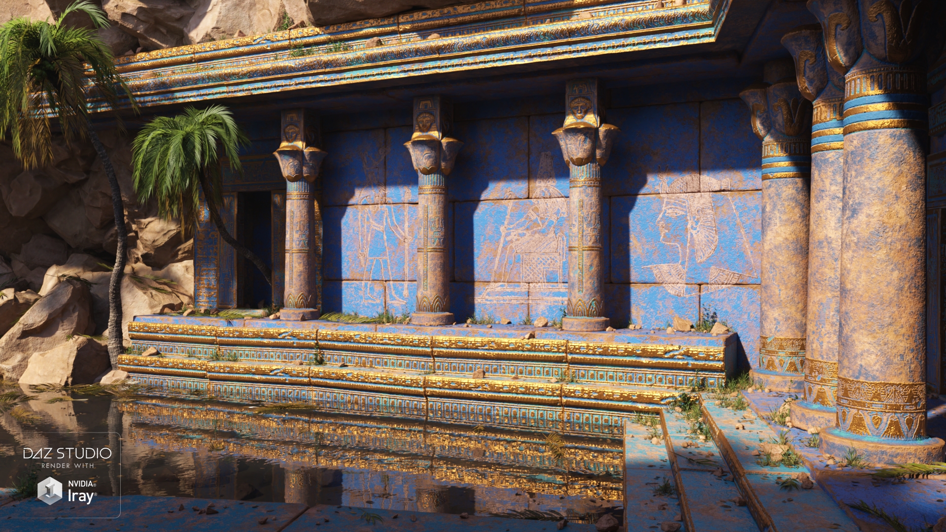 Egyptian Elements Materials Pack | Daz 3D