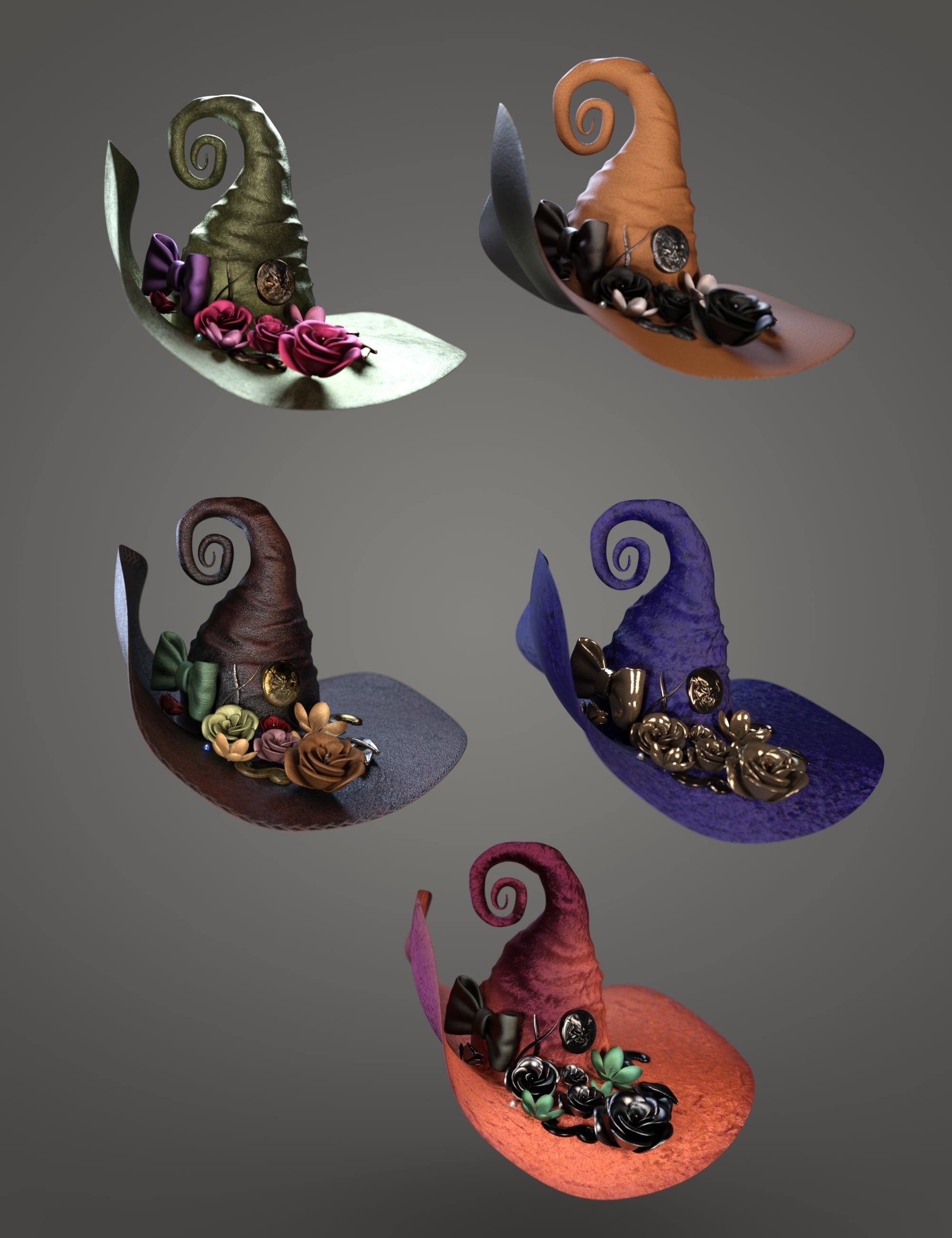 Versatility for ND Fantasy Hats | Daz 3D