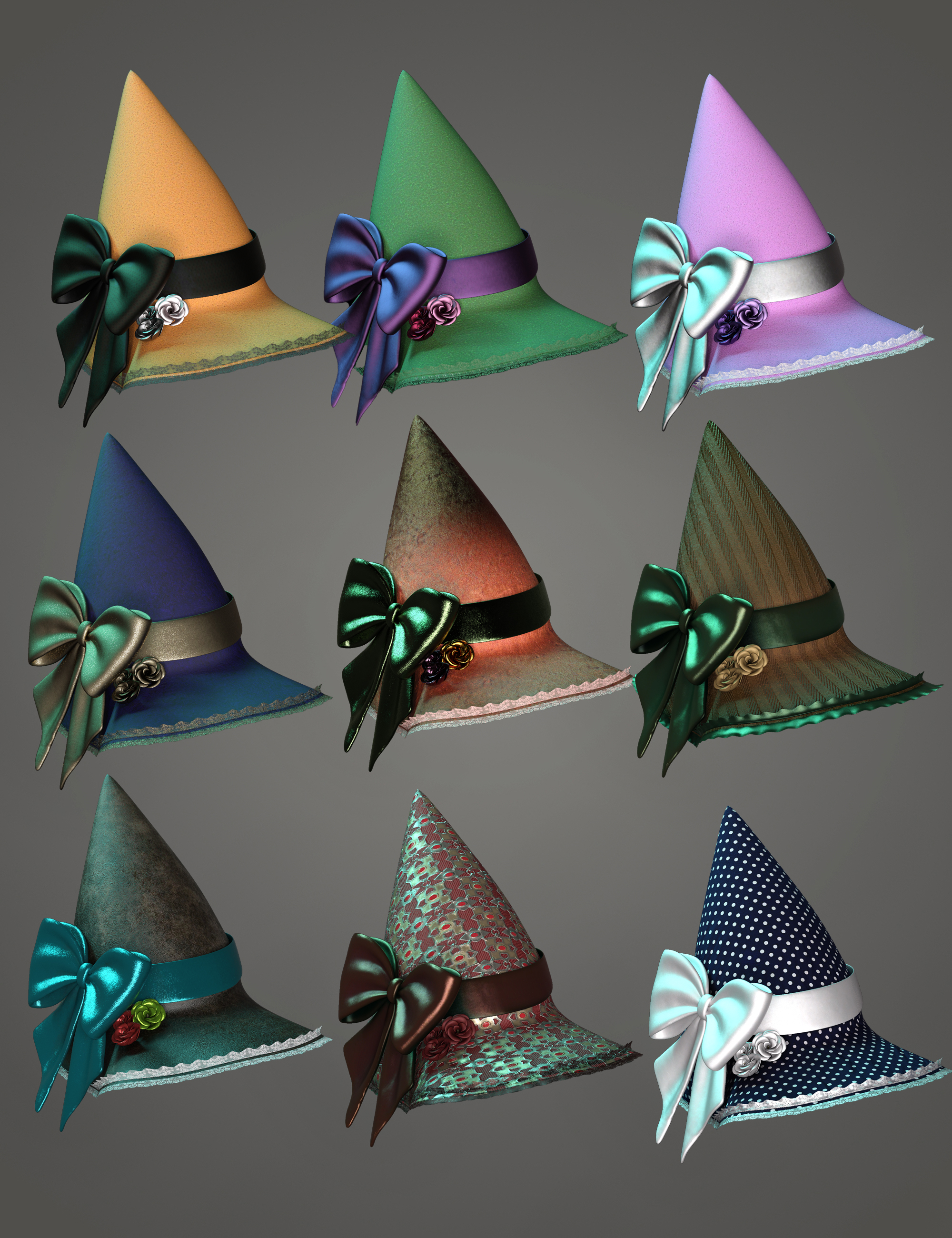 Versatility for ND Fantasy Hats | Daz 3D