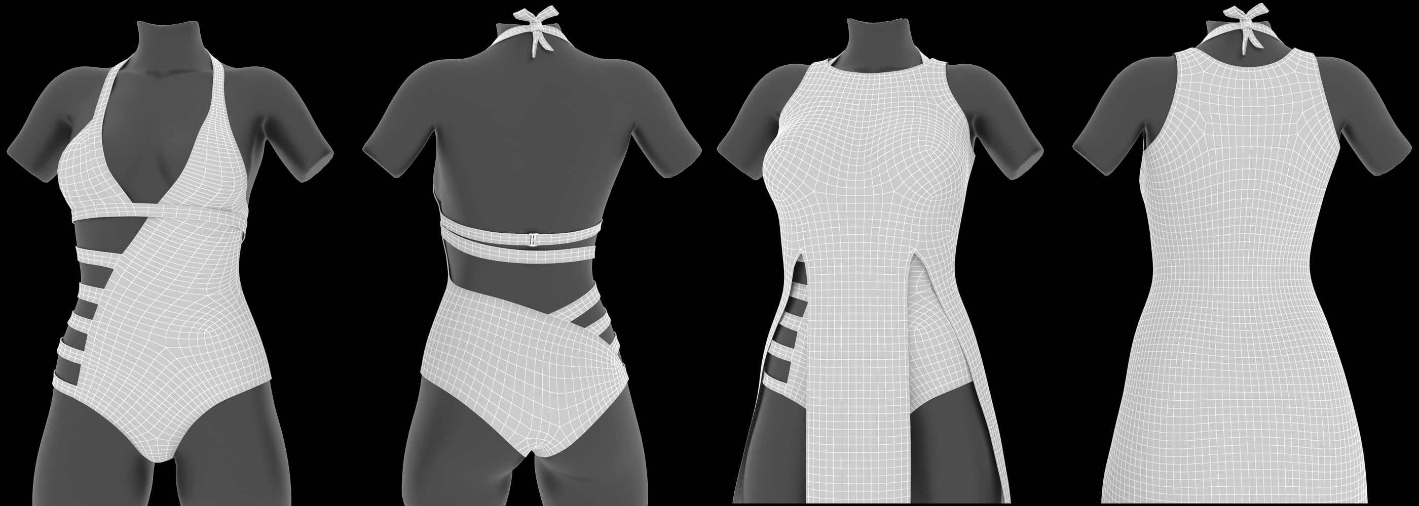 dForce Beautiful Summer Swimsuit | Daz 3D