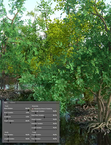 Randomizable Trees 2 | Daz 3D