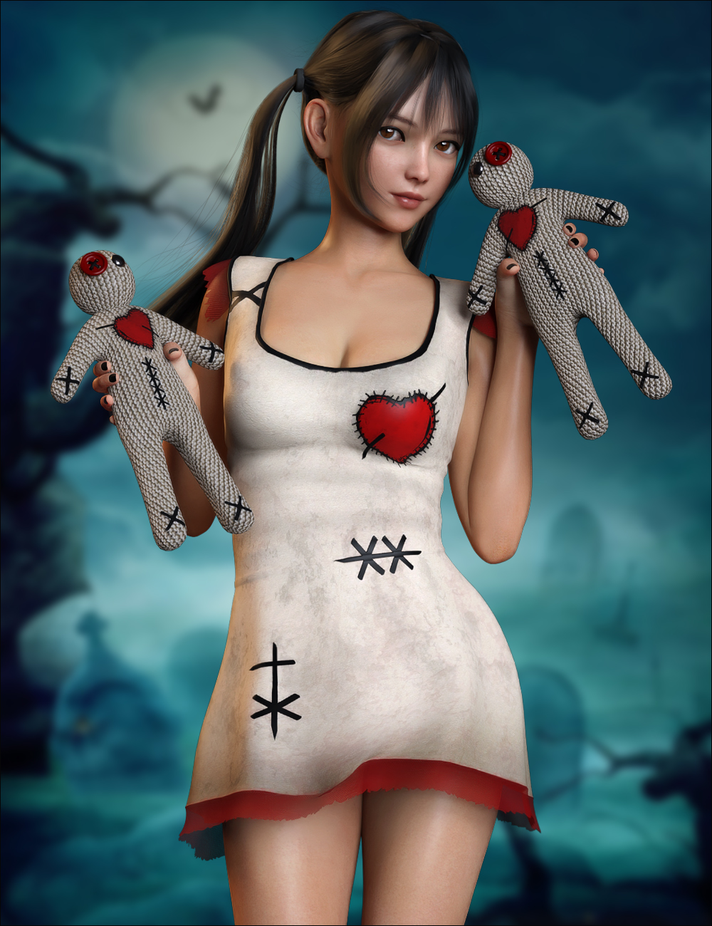 Voodoo Outfit Set for Genesis 8 and 8.1 Females | Daz 3D