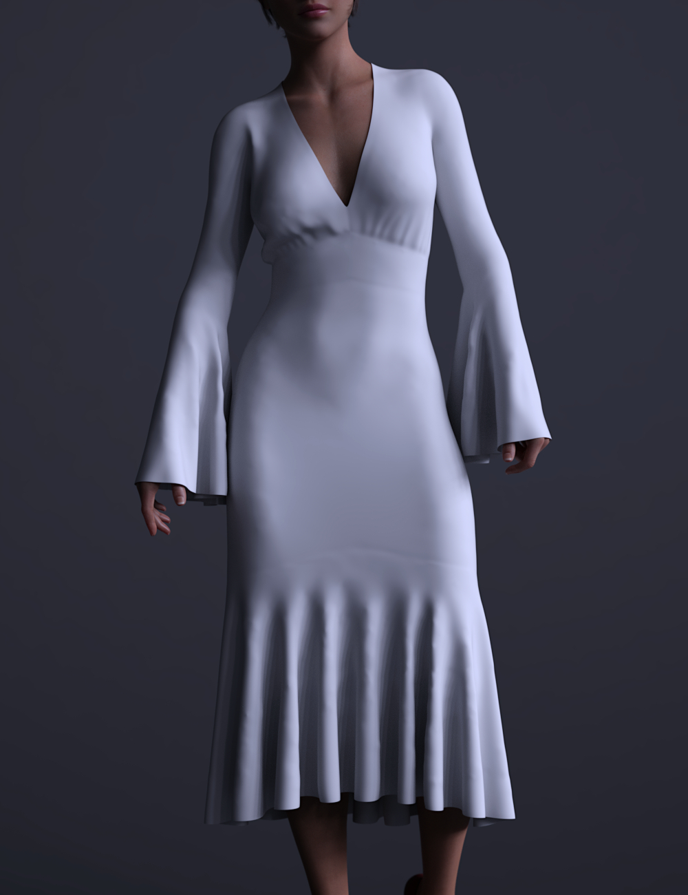 dForce Romantic Ruffle Outfit for Genesis 8 and 8.1 Female | Daz 3D