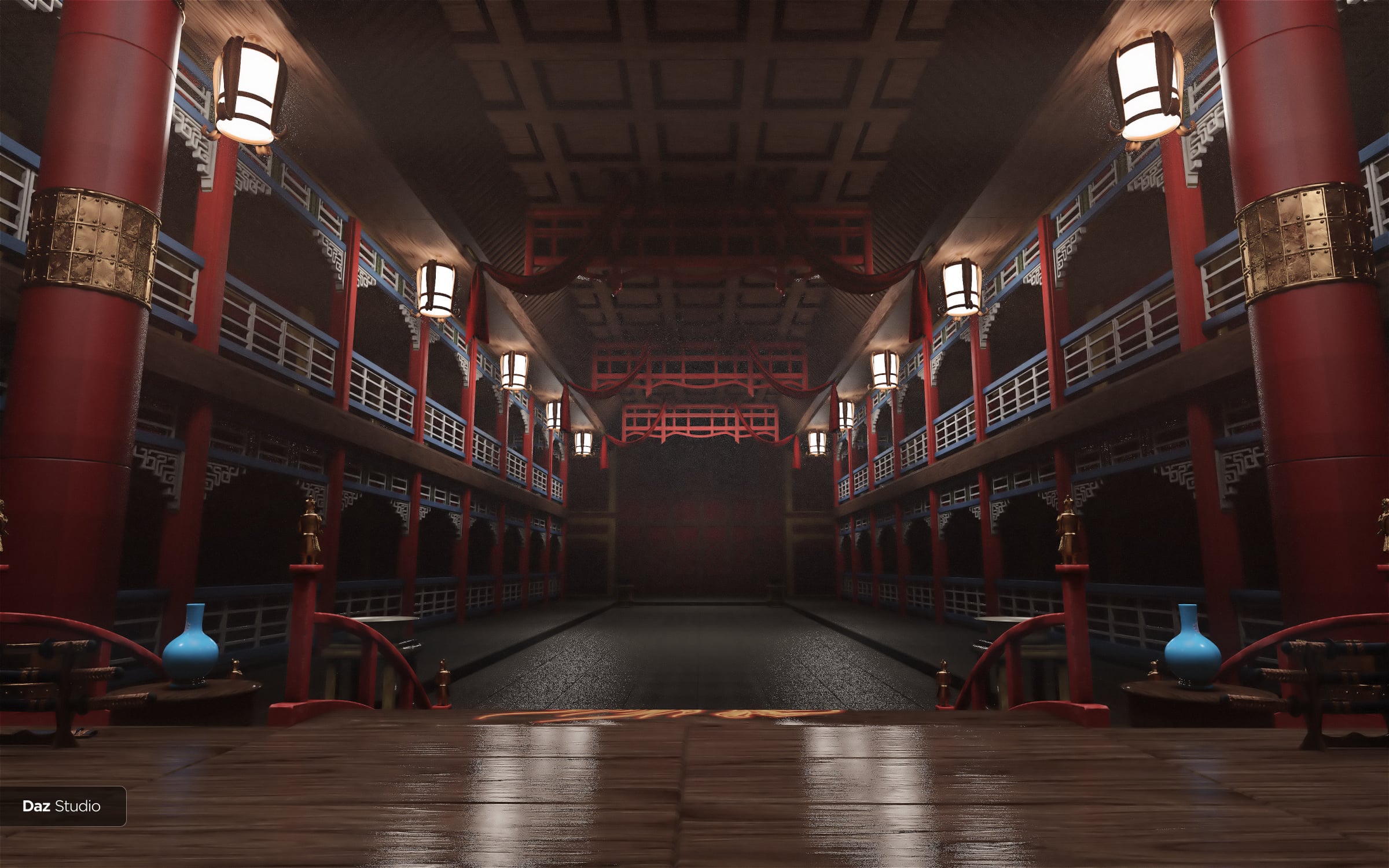 Far East Hall | Daz 3D
