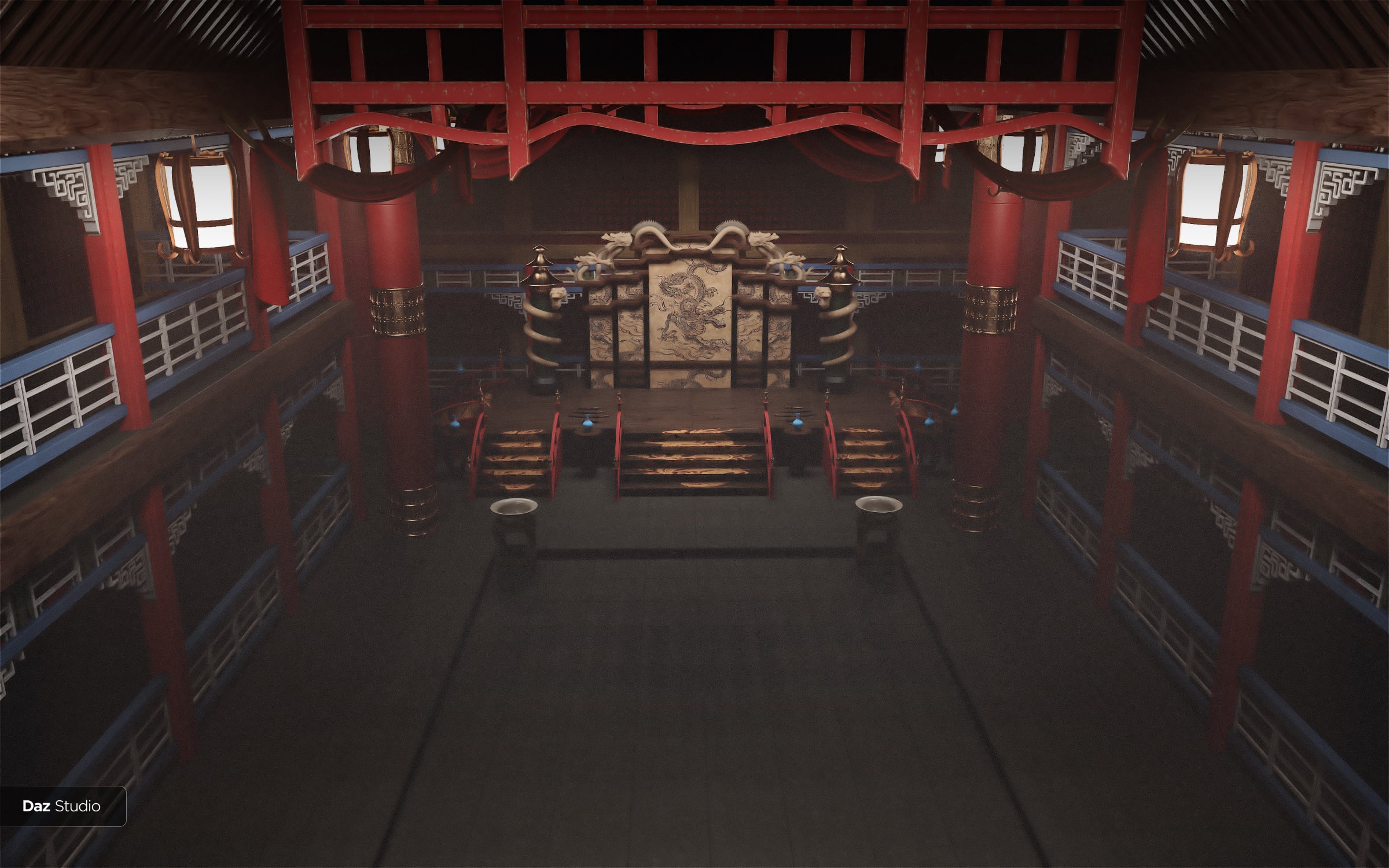 Far East Hall | Daz 3D