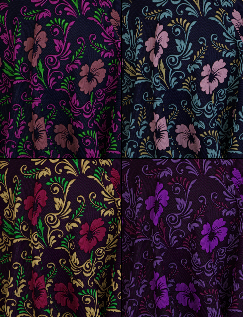 MMX Elegant Fabric Patterns 01 for Iray | Daz 3D