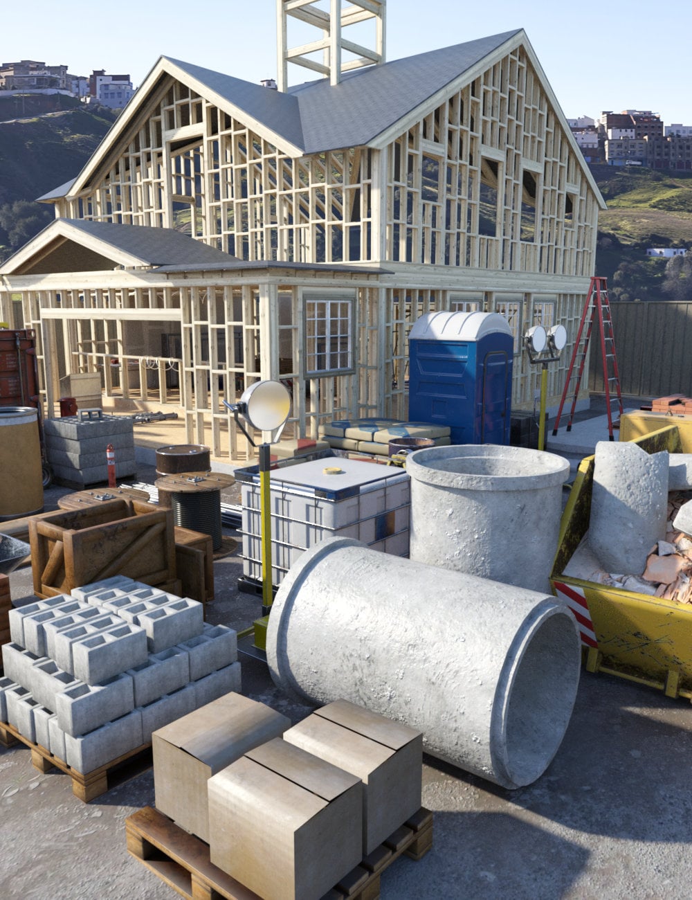 Under Construction Bundle | Daz 3D