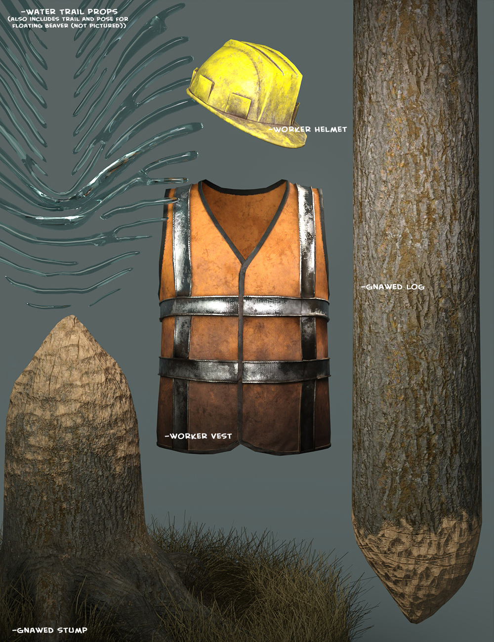 Storybook Beaver for Genesis 8.1 Males | Daz 3D