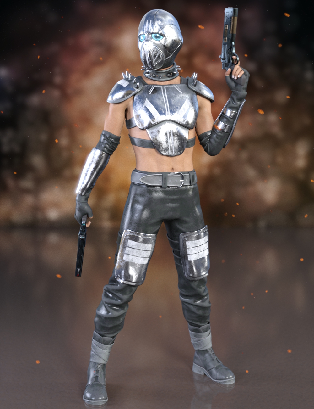 Psycho Raider Outfit for Genesis 8 and 8.1 | Daz 3D