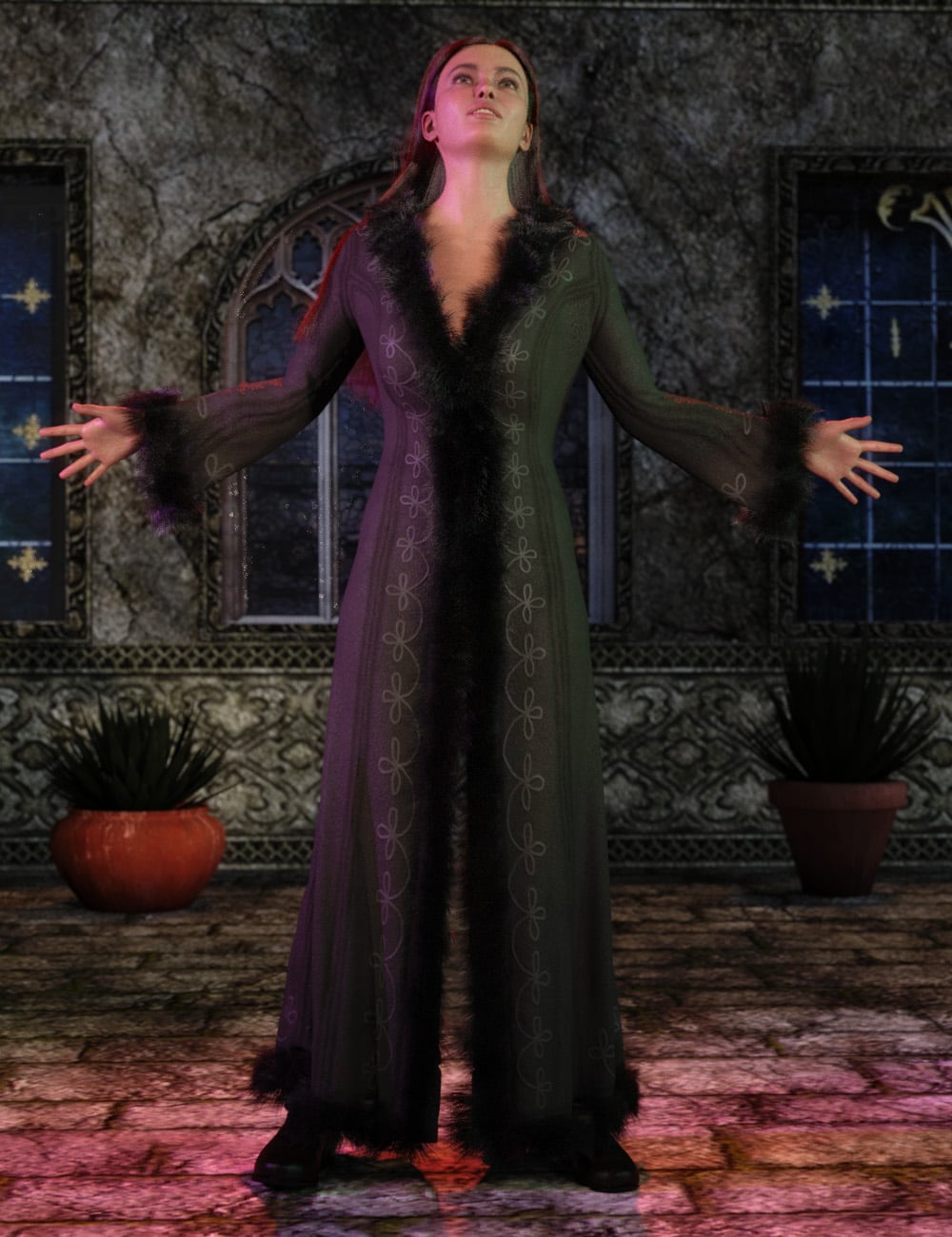 dForce Chelsea Coat for Genesis 8 and 8.1 Females | Daz 3D