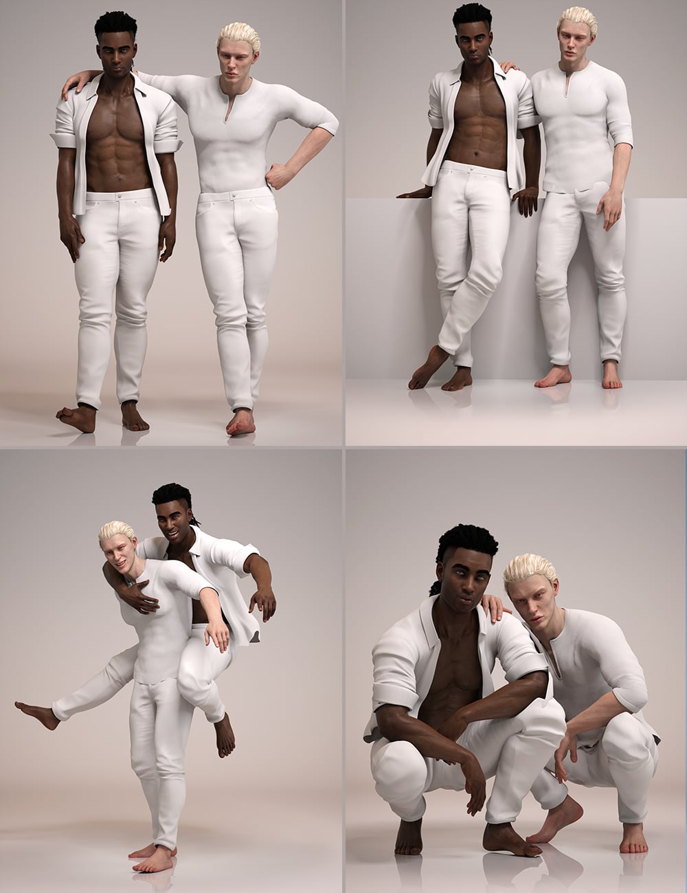 Lookbook for Two Poses and Expressions Bundle | Daz 3D