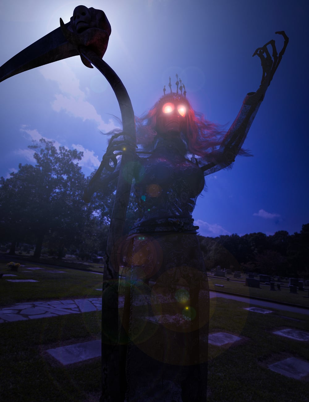 Around The Cemetery - Complete HDRI Environment | Daz 3D