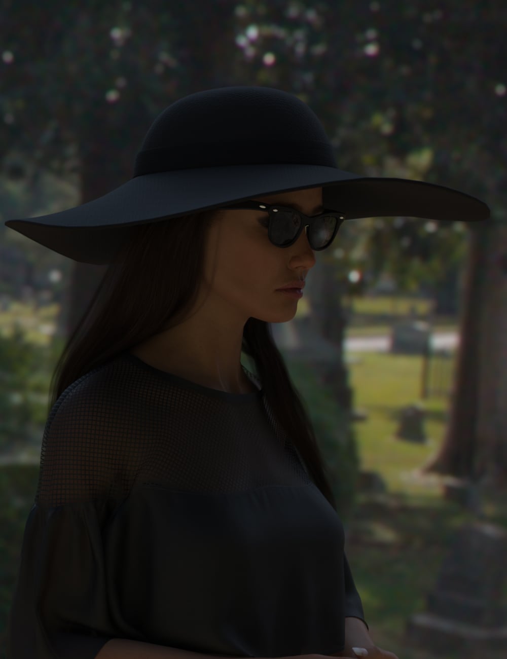Around The Cemetery - Complete HDRI Environment | Daz 3D