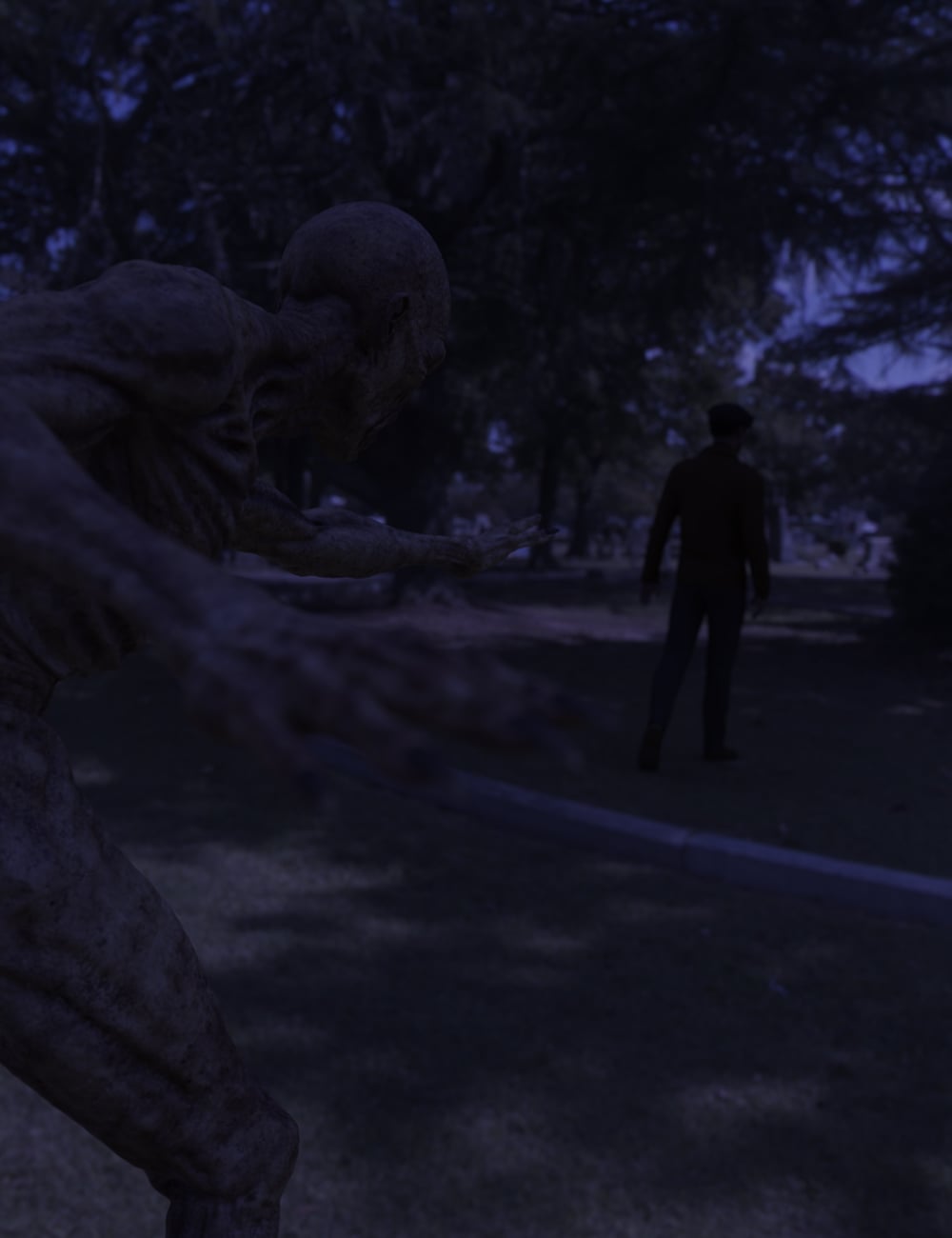 Around The Cemetery - Complete HDRI Environment | Daz 3D