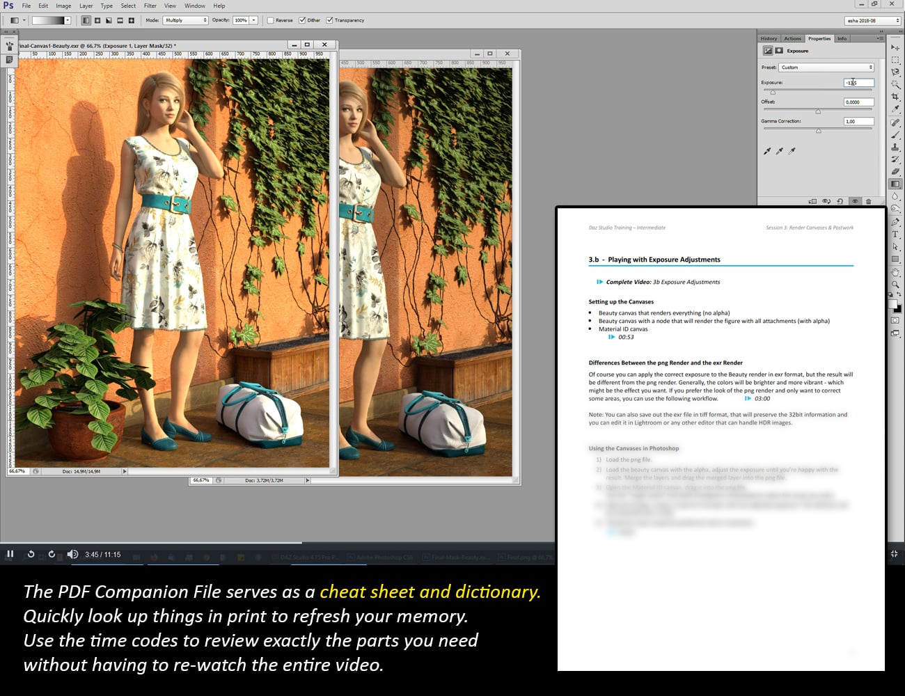 Daz Studio Training Intermediate 03 - Render Canvases and Postwork | Daz 3D