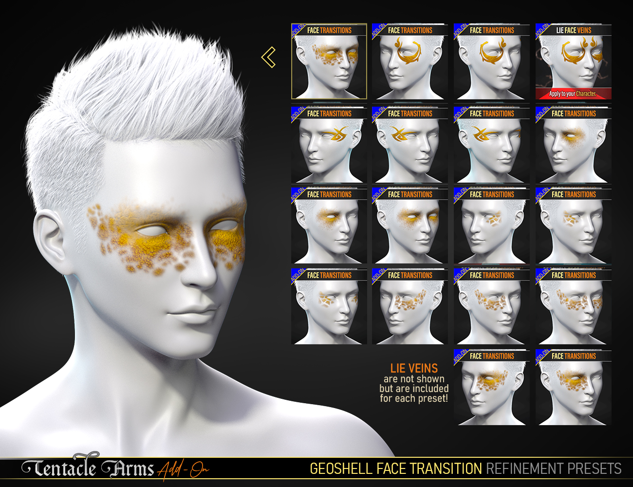 FPE Tentacle Arms Add-On for Genesis 8 Males | Daz 3D