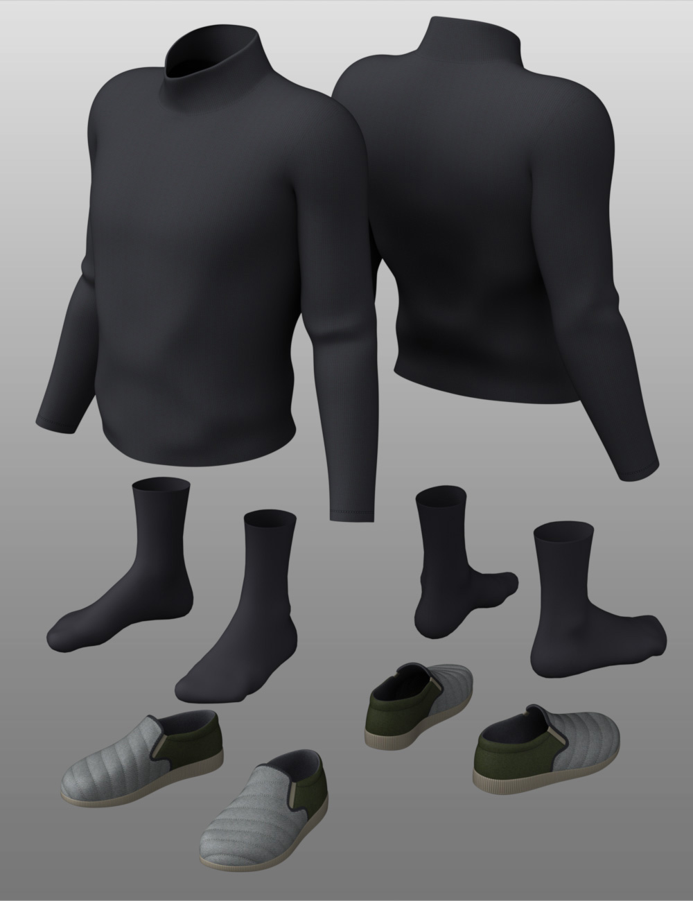 Mildtones Knit Jacket Set for Genesis 8.1 Males | Daz 3D