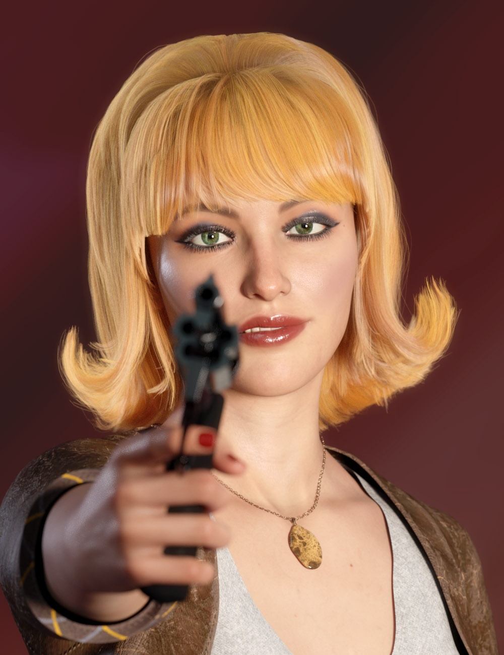 dForce Chelsea Hair for Genesis 8 and 8.1 Females | Daz 3D