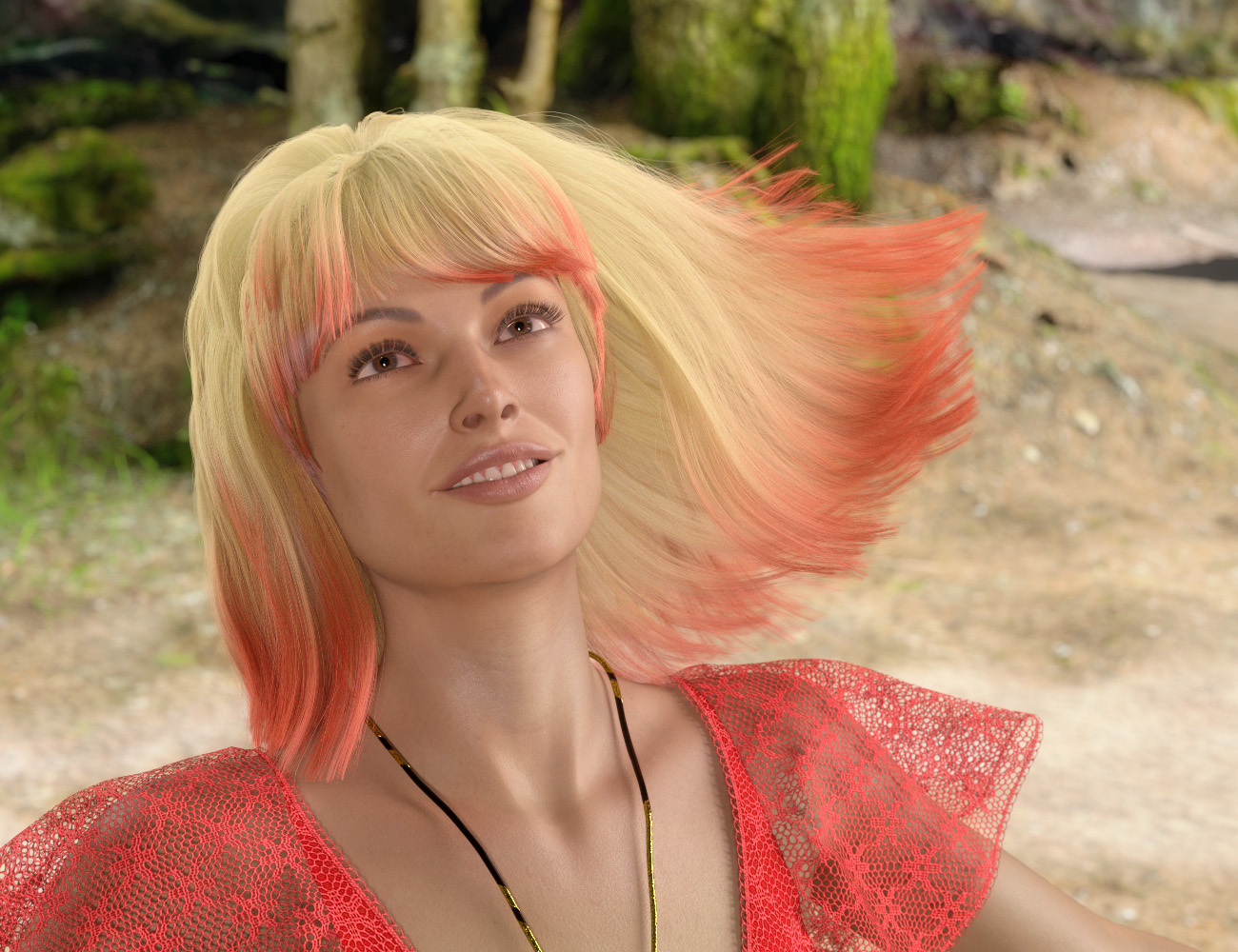 dForce Chelsea Hair for Genesis 8 and 8.1 Females | Daz 3D