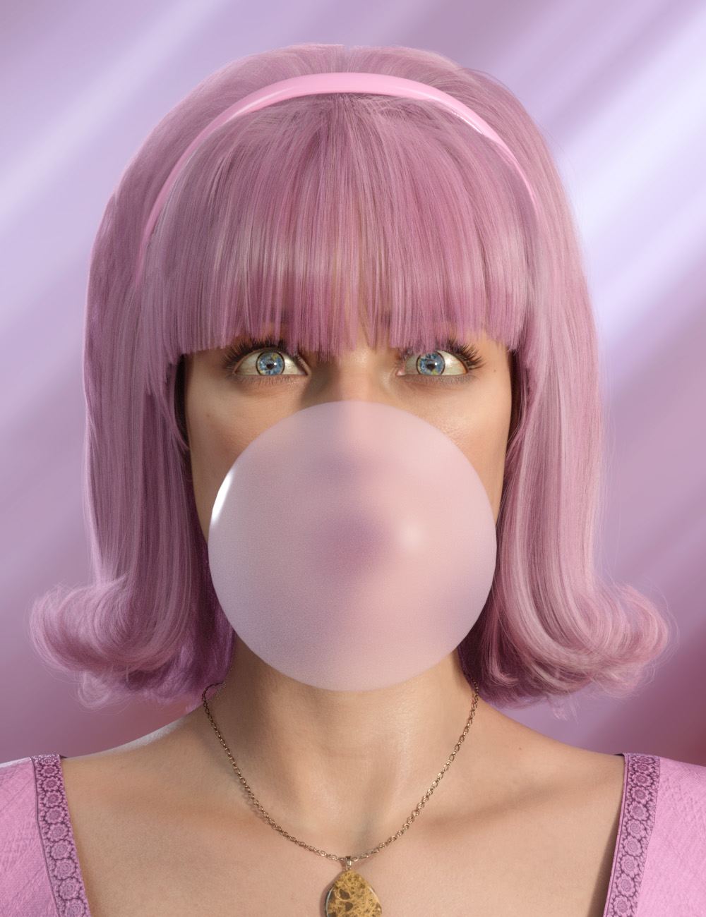dForce Chelsea Hair for Genesis 8 and 8.1 Females | Daz 3D
