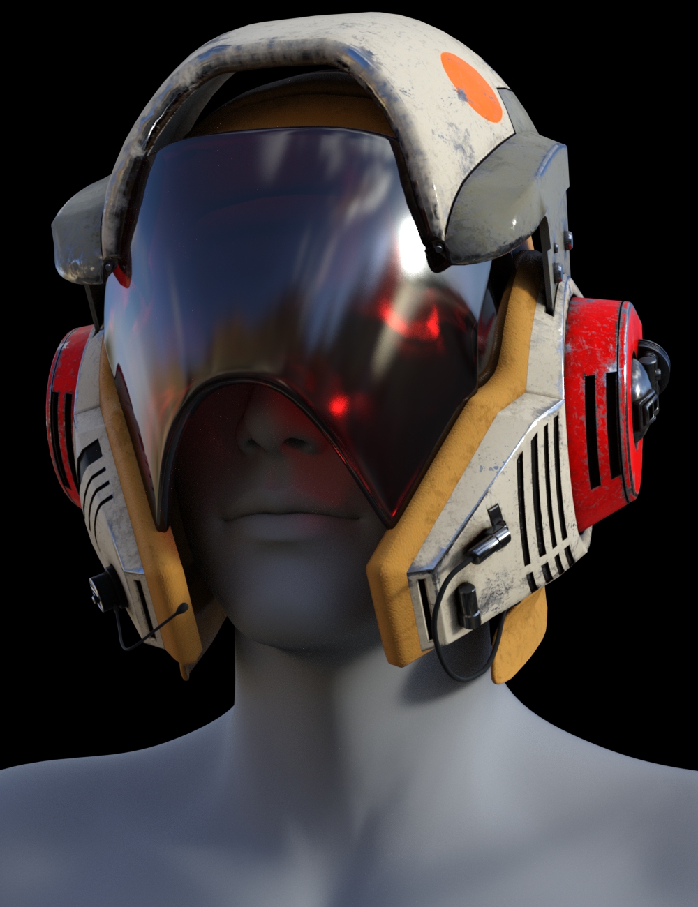 TALON V-Wing Pilot Helmet for Genesis 8 | Daz 3D