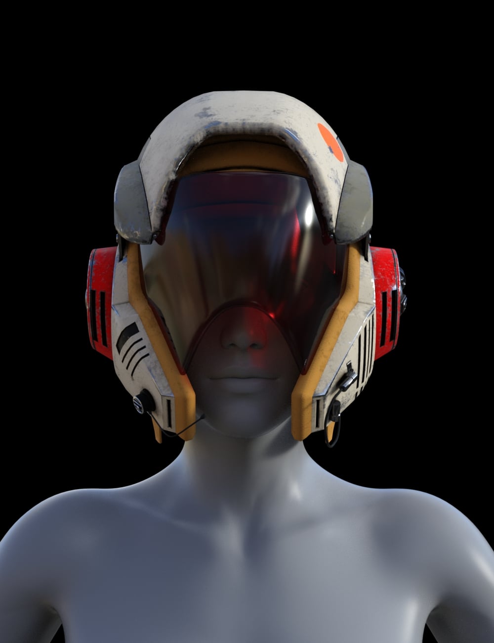 TALON V-Wing Pilot Helmet for Genesis 8 | Daz 3D