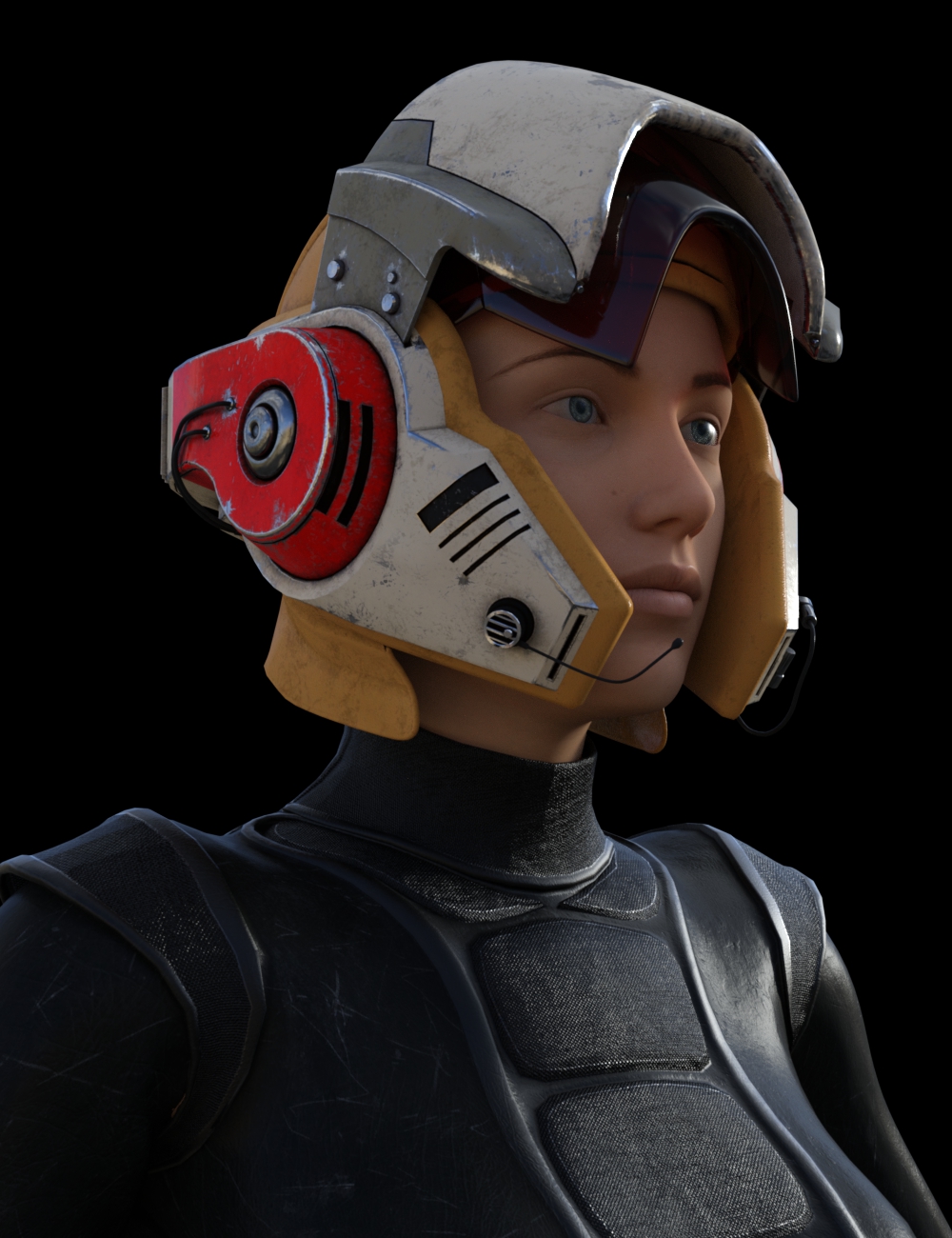 TALON V-Wing Pilot Helmet for Genesis 8 | Daz 3D