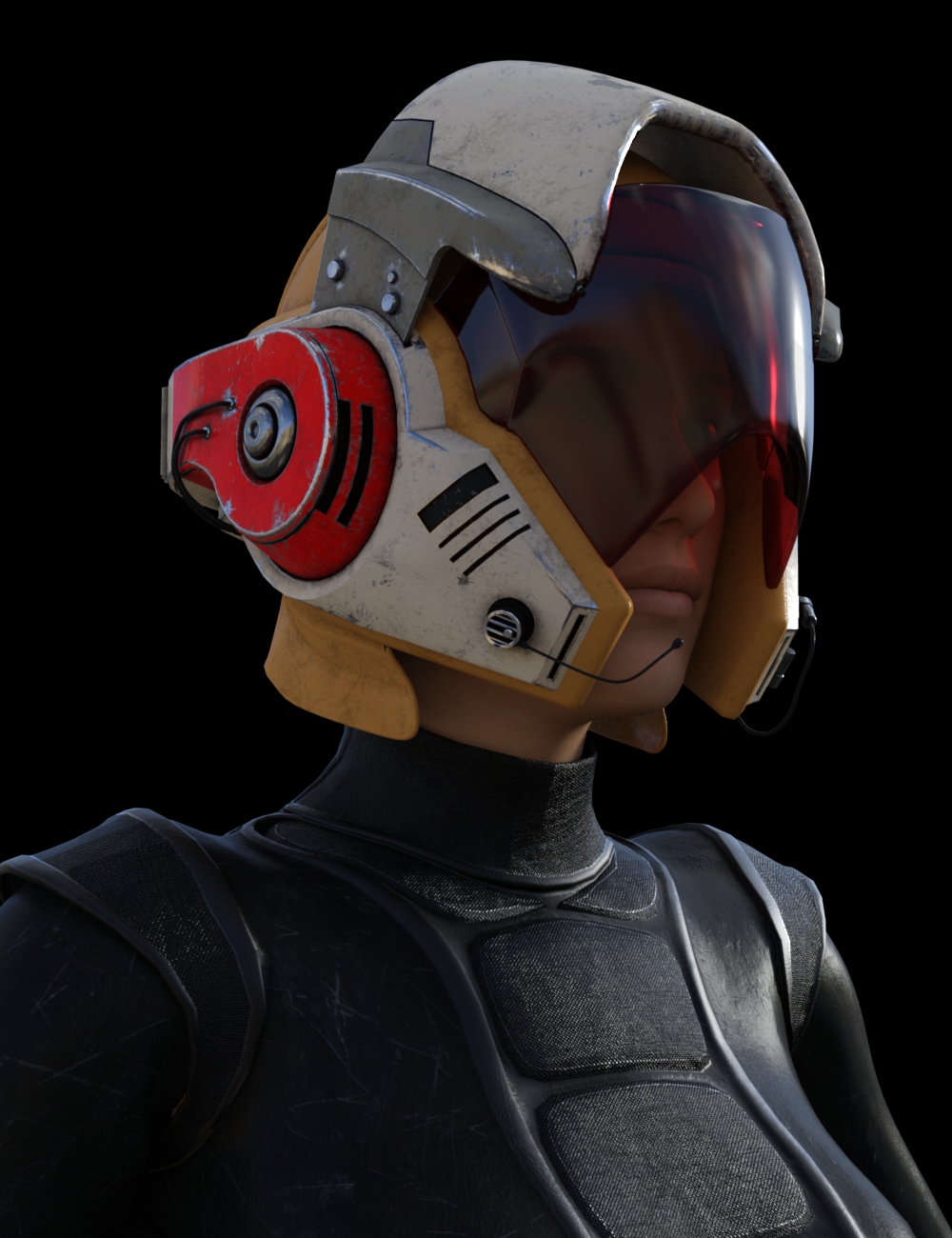 TALON V-Wing Pilot Helmet for Genesis 8 | Daz 3D