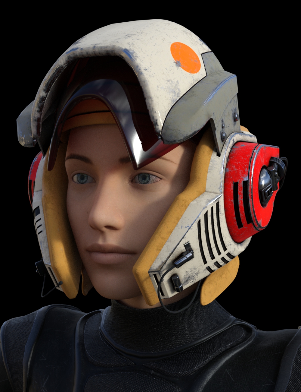 TALON V-Wing Pilot Helmet for Genesis 8 | Daz 3D