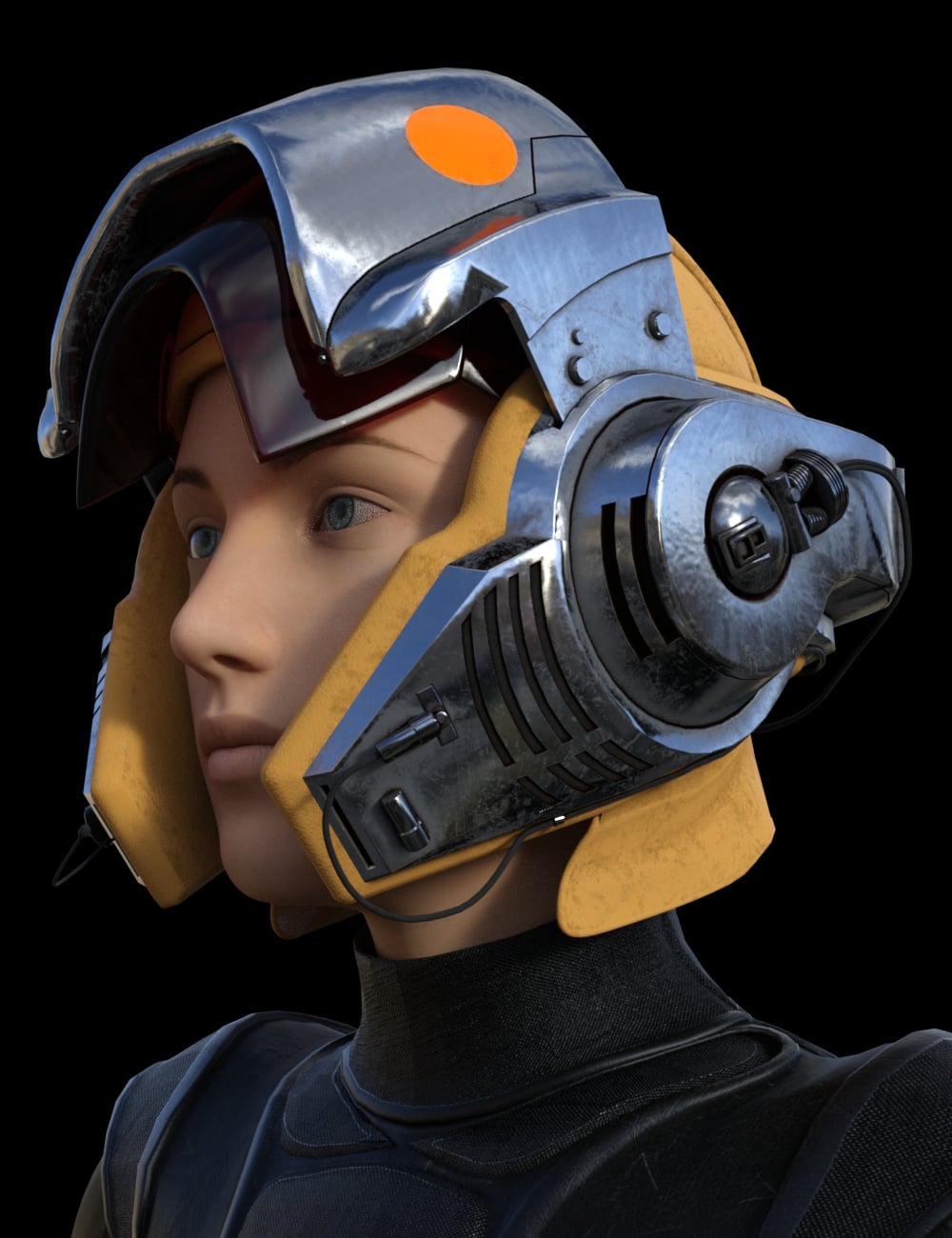 TALON V-Wing Pilot Helmet for Genesis 8 | Daz 3D