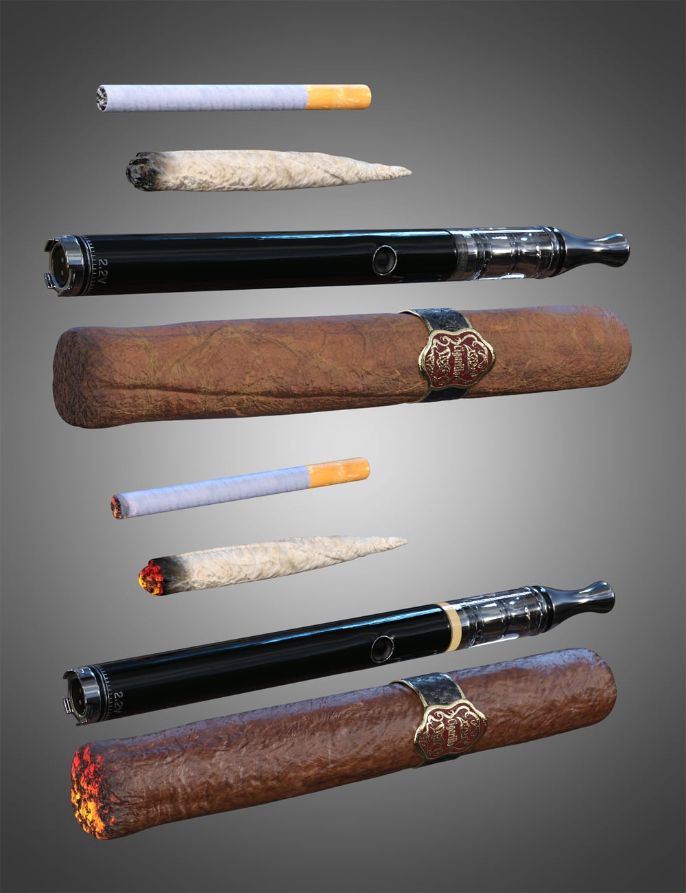 Smoking Paraphernalia Set | Daz 3D