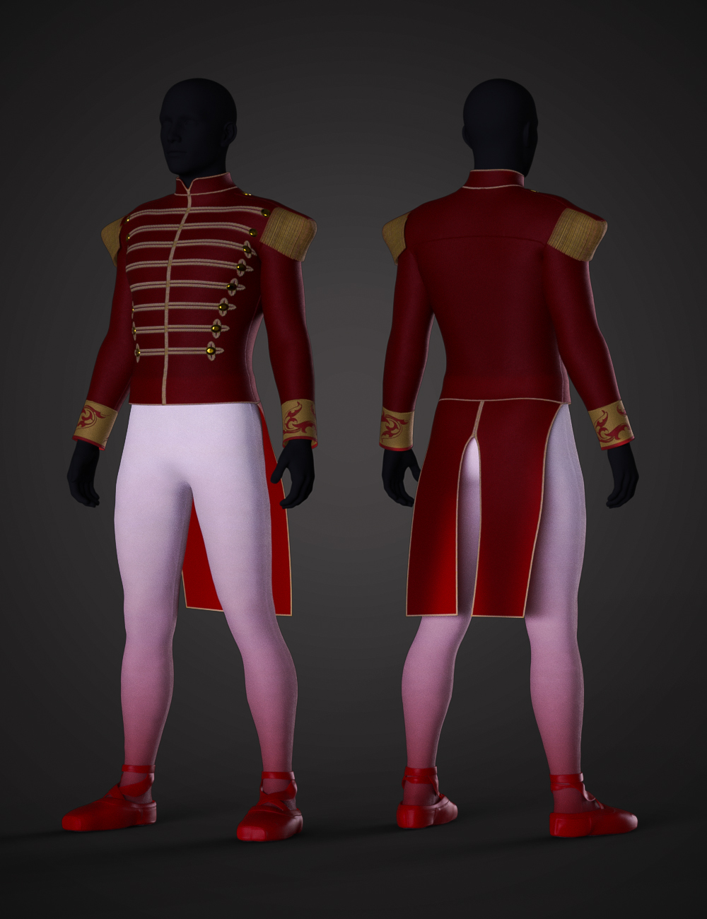 dForce Hans Ballet Outfit Textures | Daz 3D