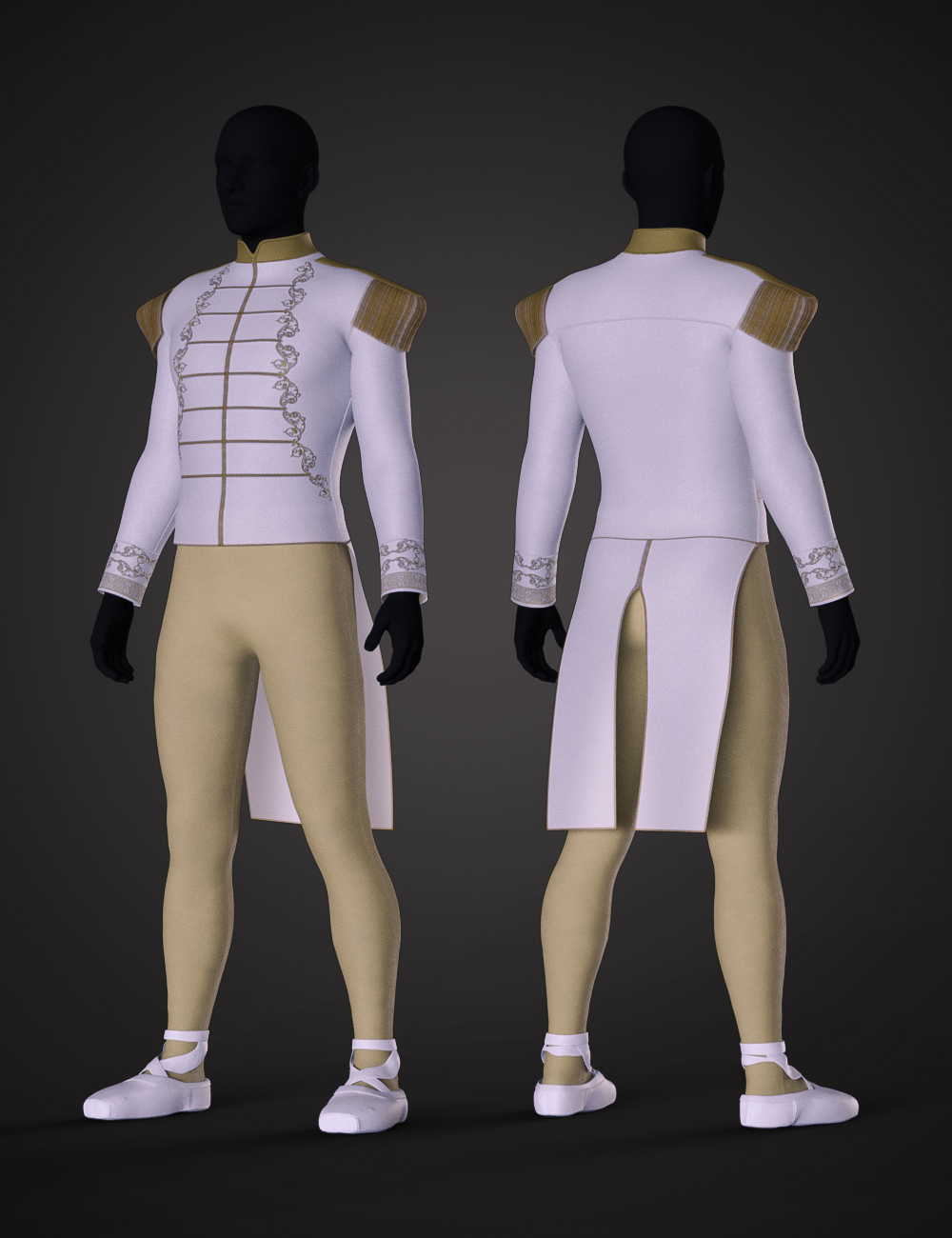 dForce Hans Ballet Outfit Textures | Daz 3D
