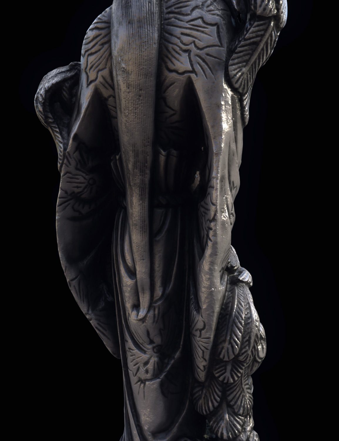 HD Scans Vintage Asian Female Statue | Daz 3D