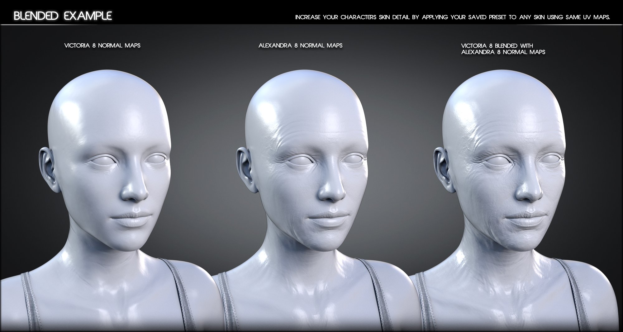 Normal Map Fusion for Genesis 3, 8, and 8.1 | Daz 3D