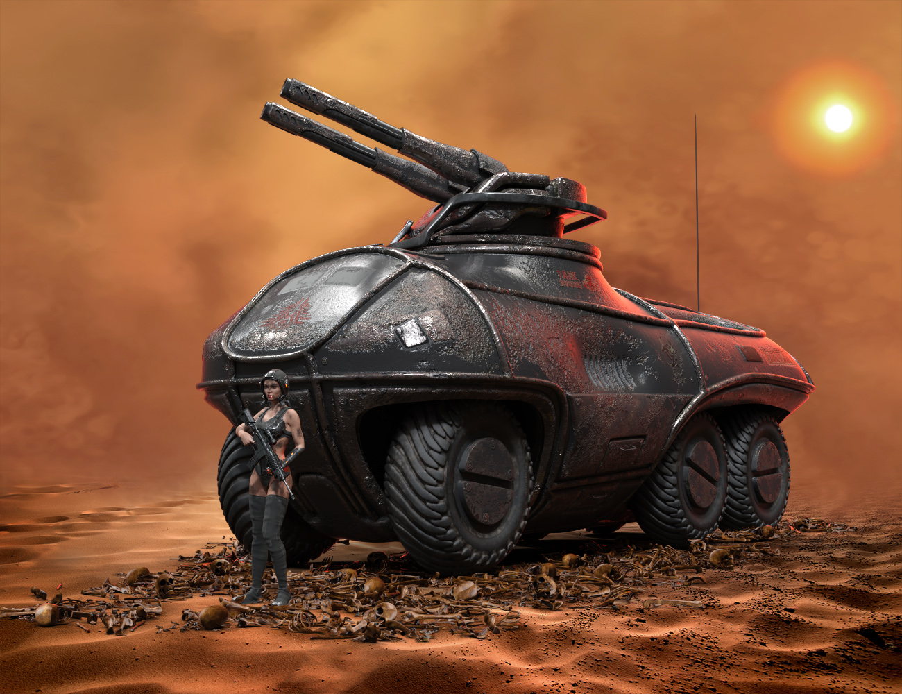 Cyber Tank | Daz 3D