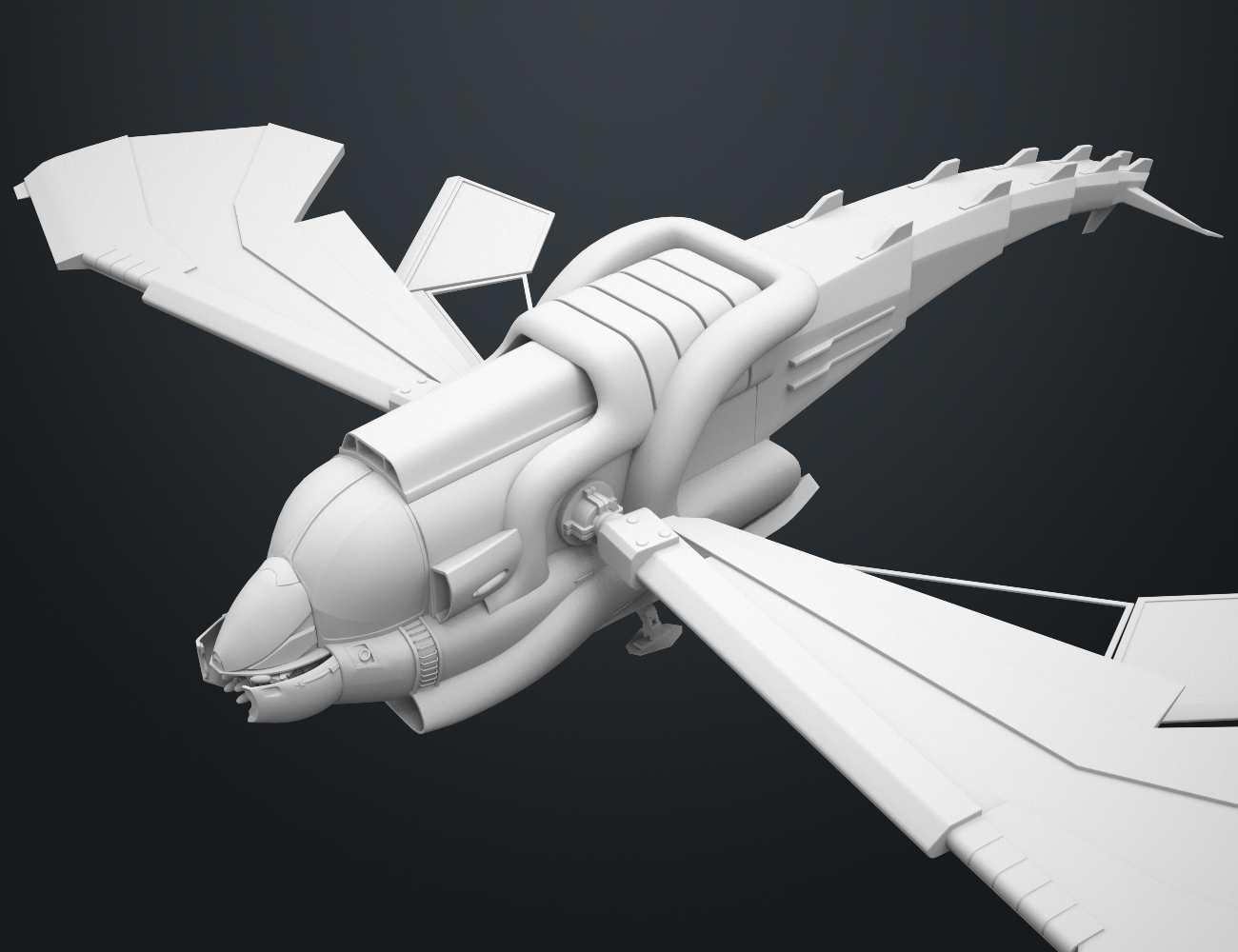 Attack Ornithopter | Daz 3D