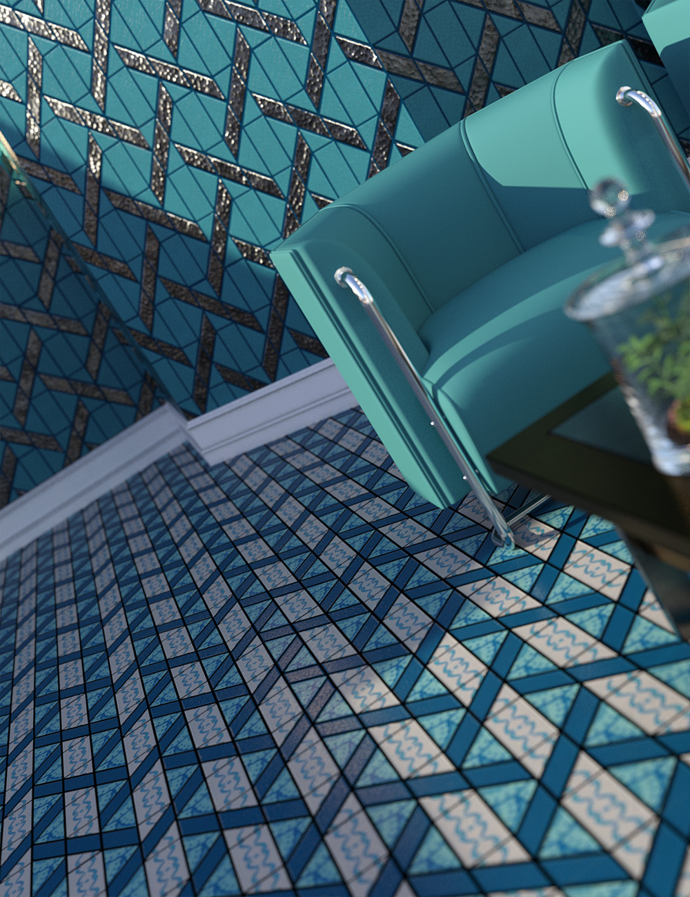 Geometric Tile Iray Shaders Vol 1 | Daz 3D