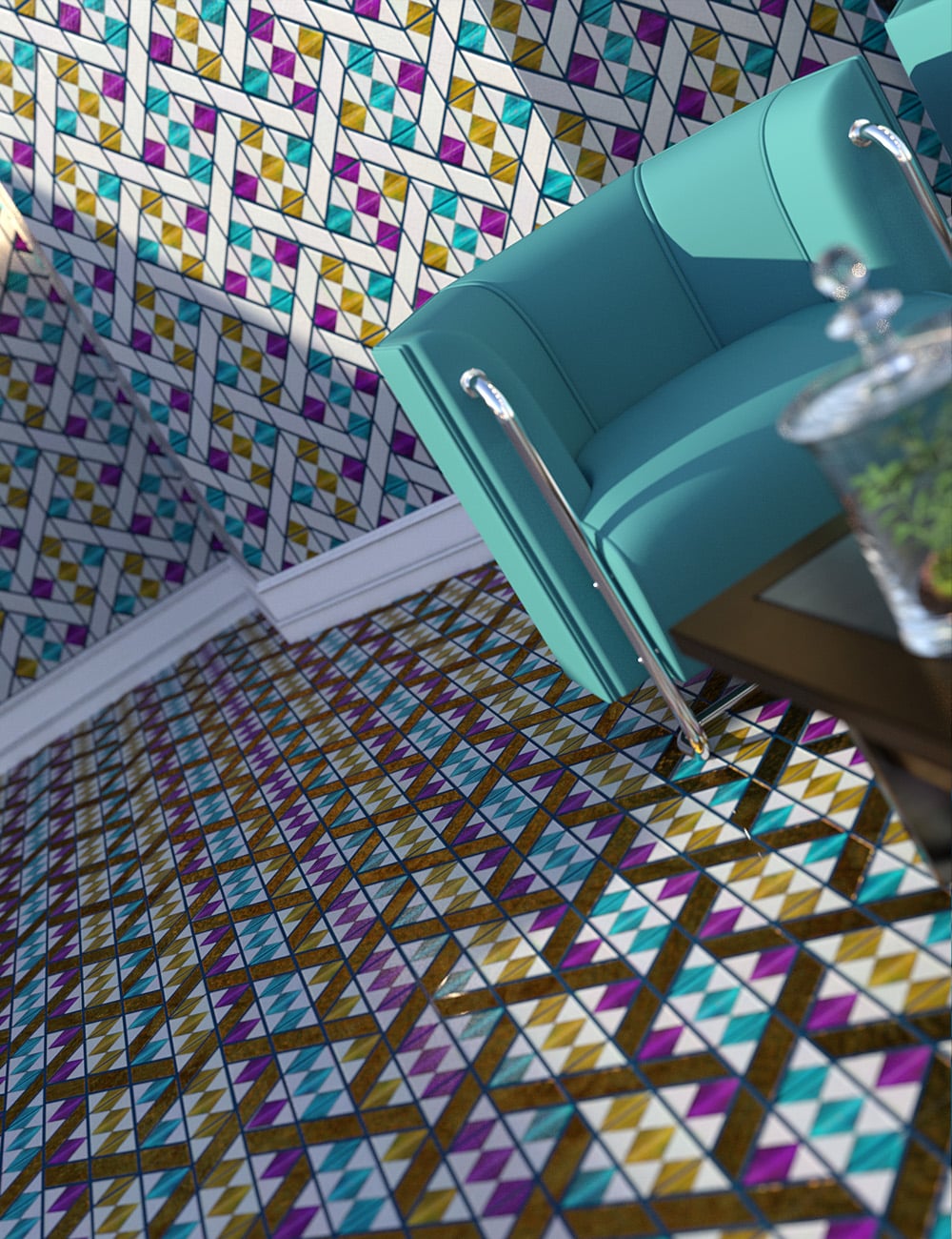 Geometric Tile Iray Shaders Vol 1 | Daz 3D