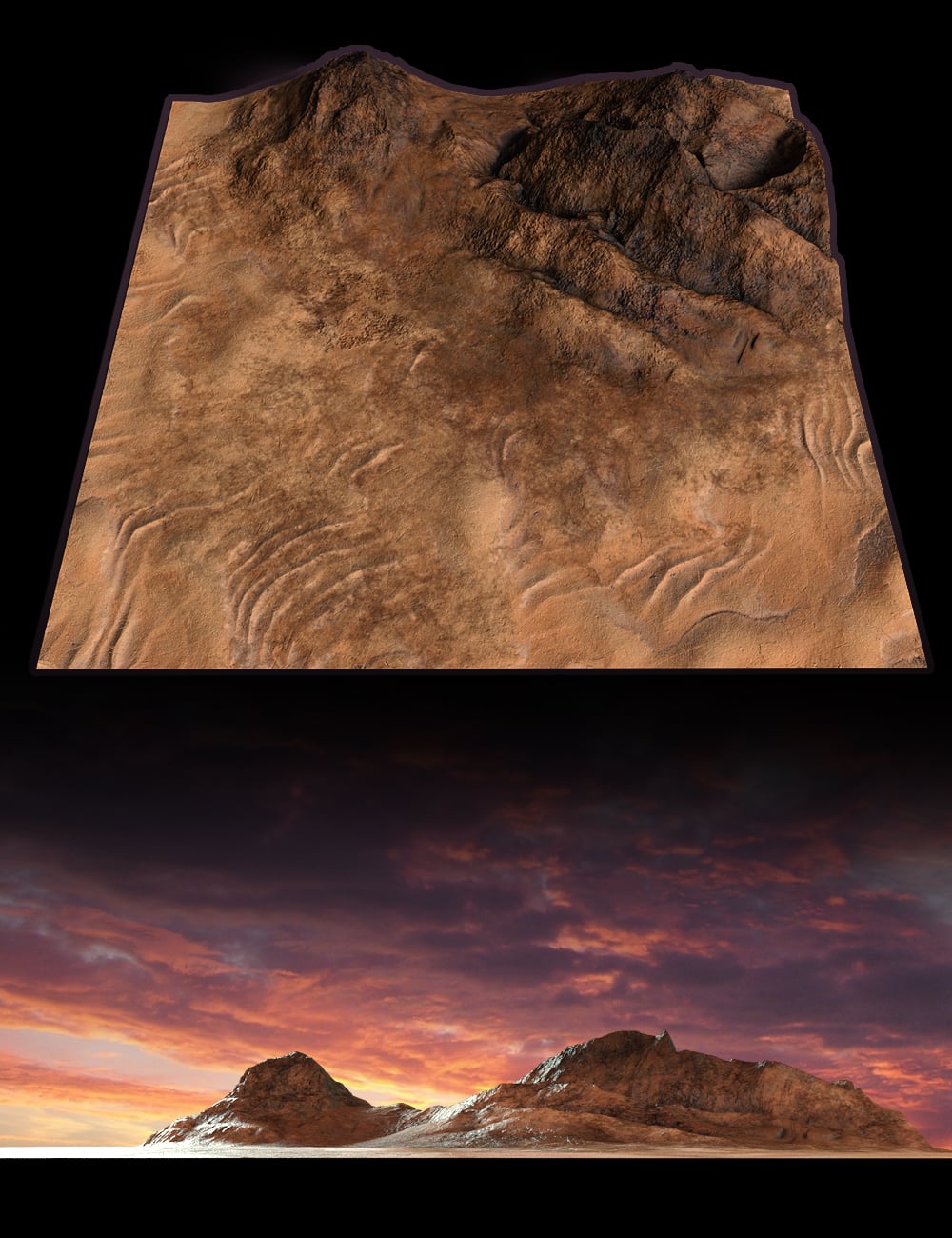 Red Range Terrain Tiles | Daz 3D