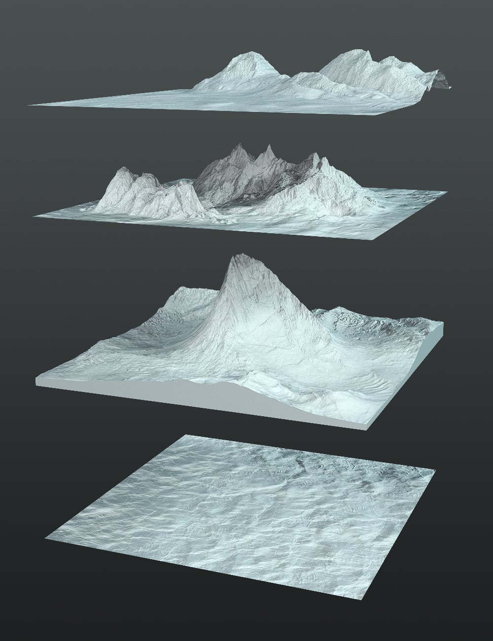 Red Range Terrain Tiles | Daz 3D
