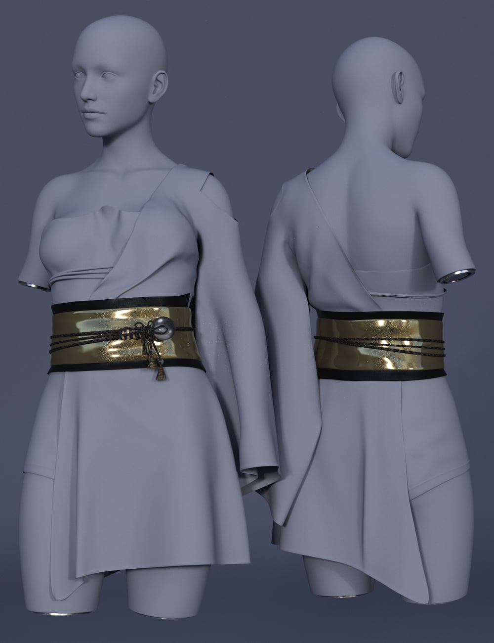 Oni Shadow Belt for Genesis 8 and 8.1 Females | Daz 3D