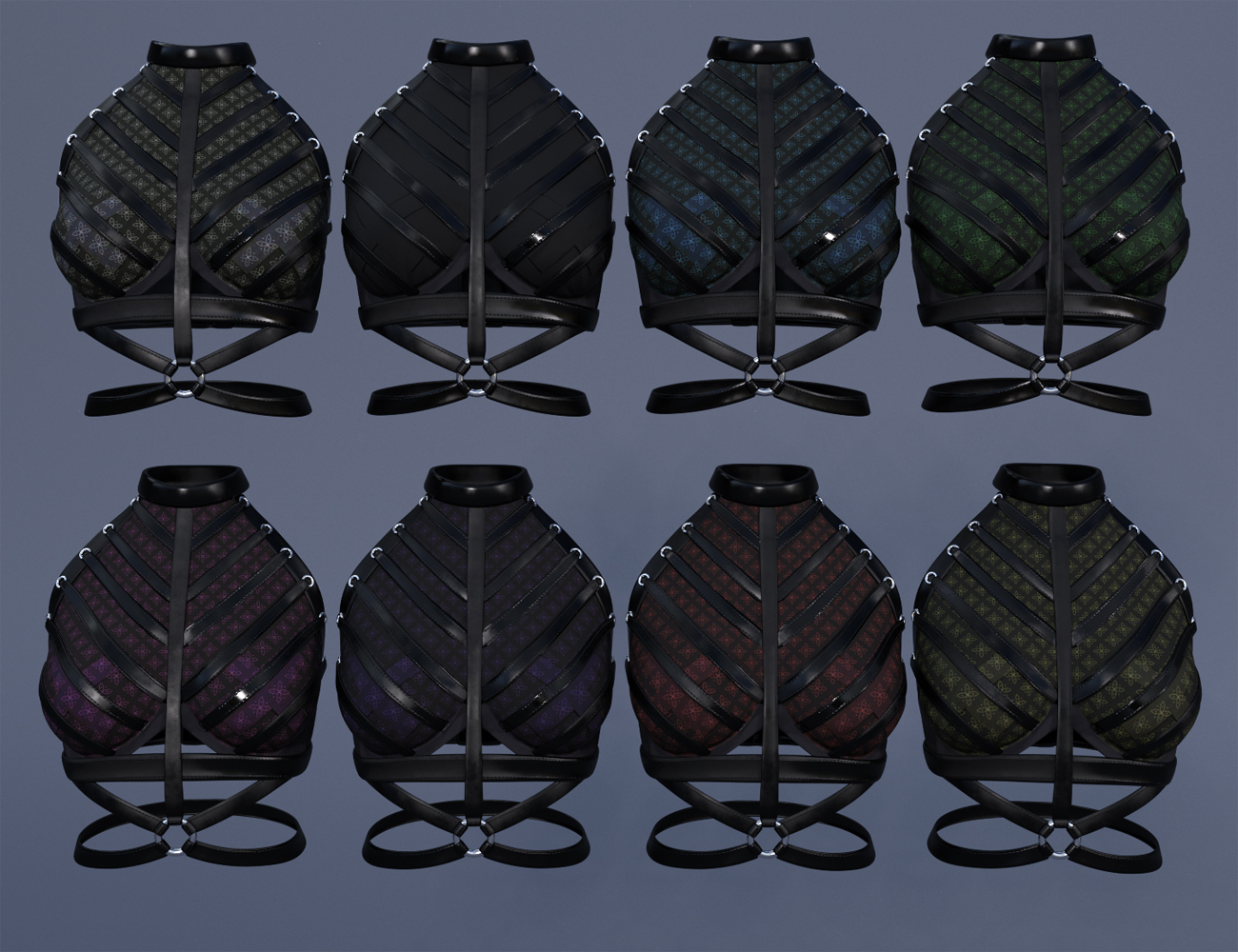 Gothic Style Outfit V2 Top for Genesis 8and 8.1 Females | Daz 3D