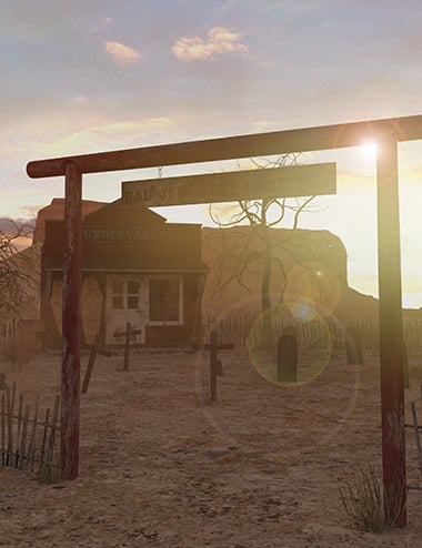Bad Judgment Cemetery: Wild West Graveyard | Daz 3D