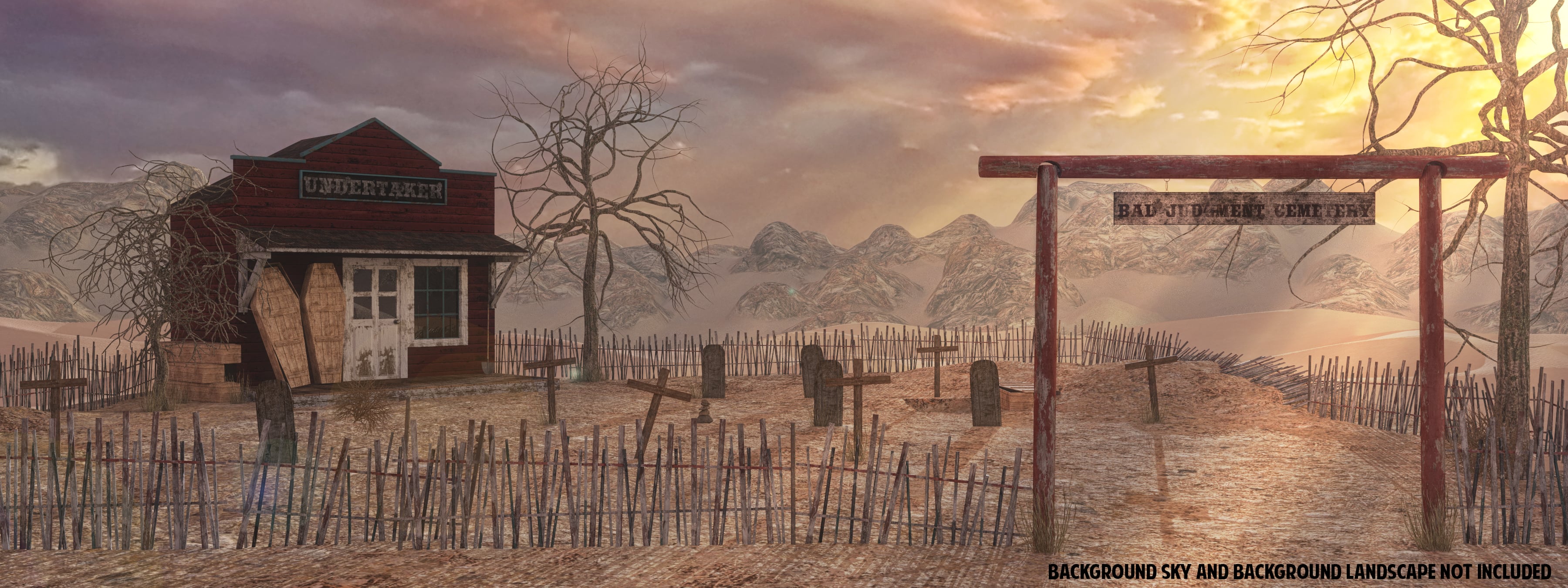 Bad Judgment Cemetery: Wild West Graveyard | Daz 3D
