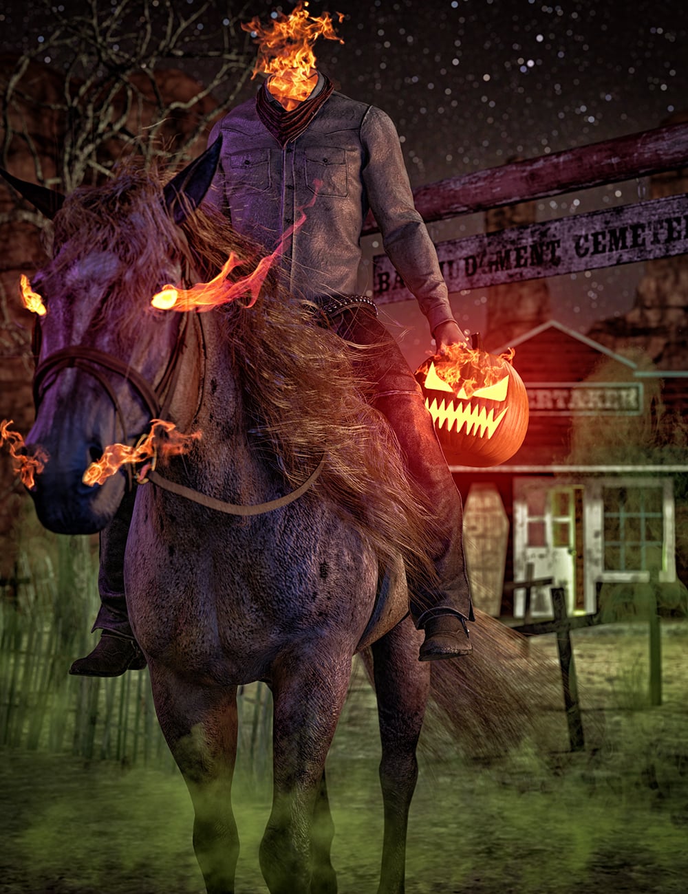 Bad Judgment Cemetery: Wild West Graveyard | Daz 3D